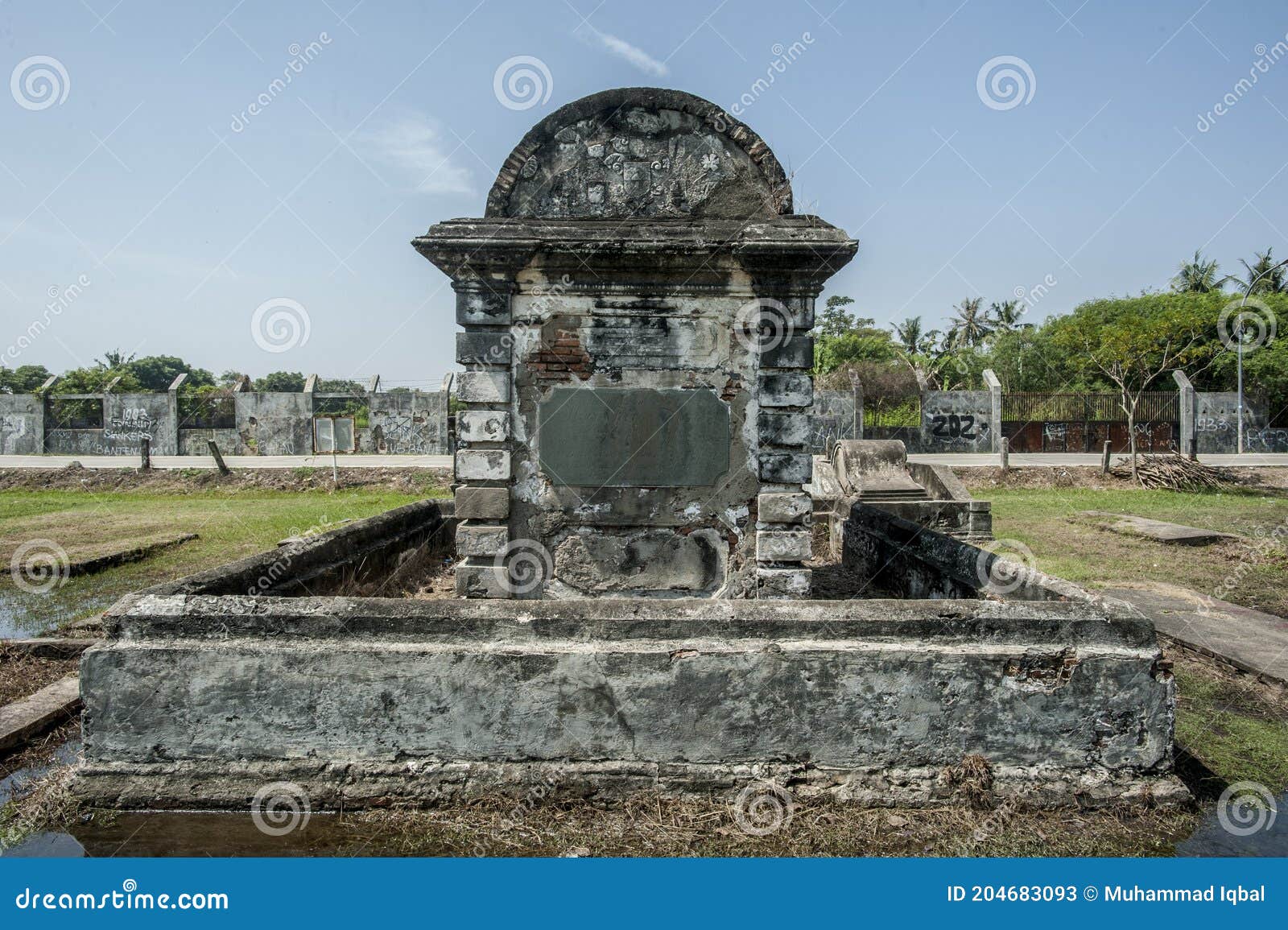 Kerkhoff of Speelwijk Fort, at Banten, West Java Editorial Stock Photo ...