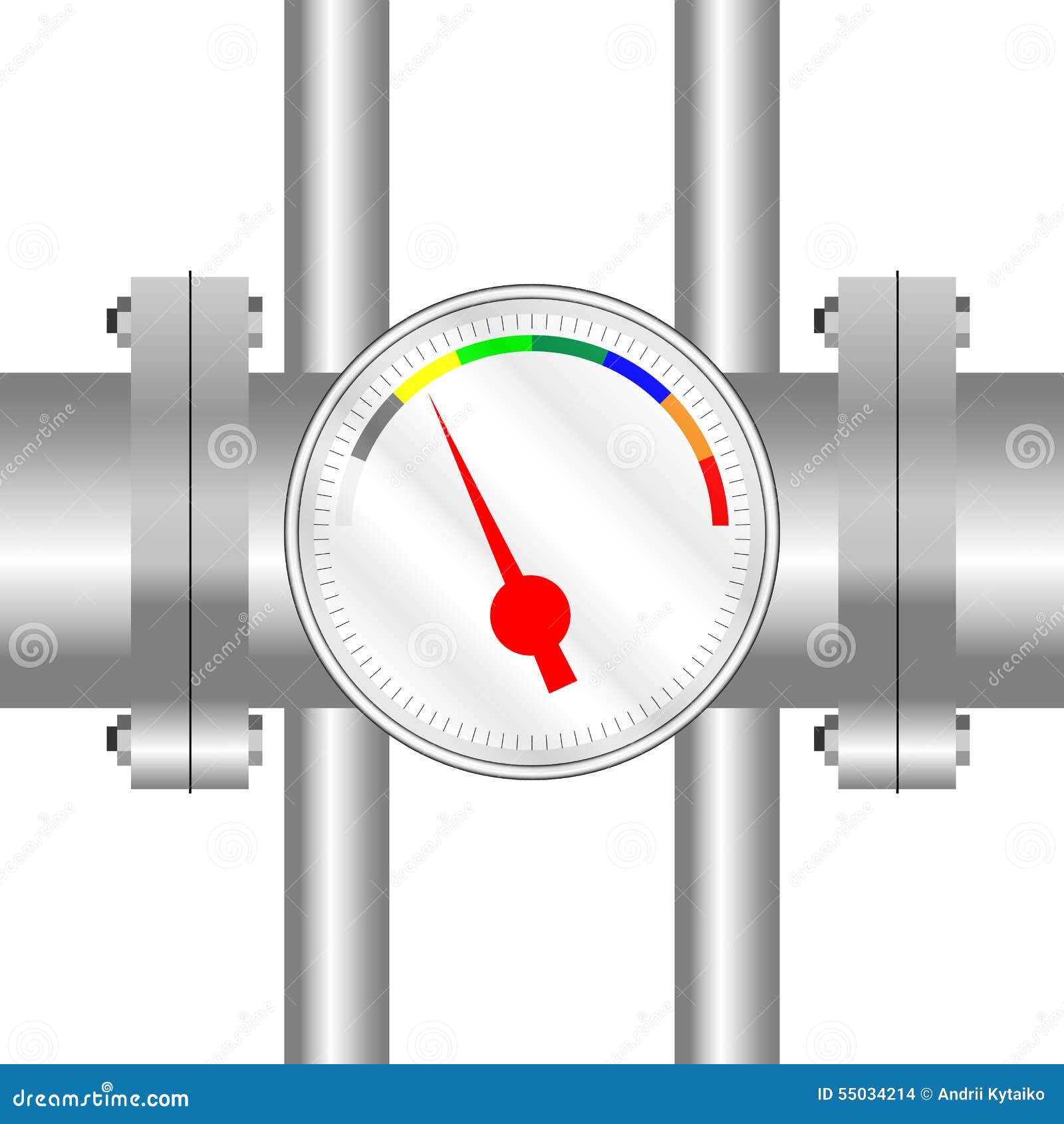 Spektral-Sensor Auf Dem Rohr Stock Abbildung - Illustration von ...