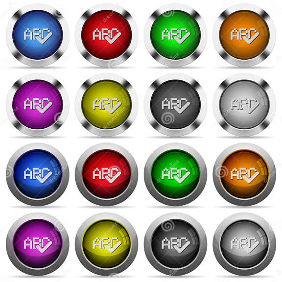 Spell check button set stock vector. Illustration of purple - 107777870