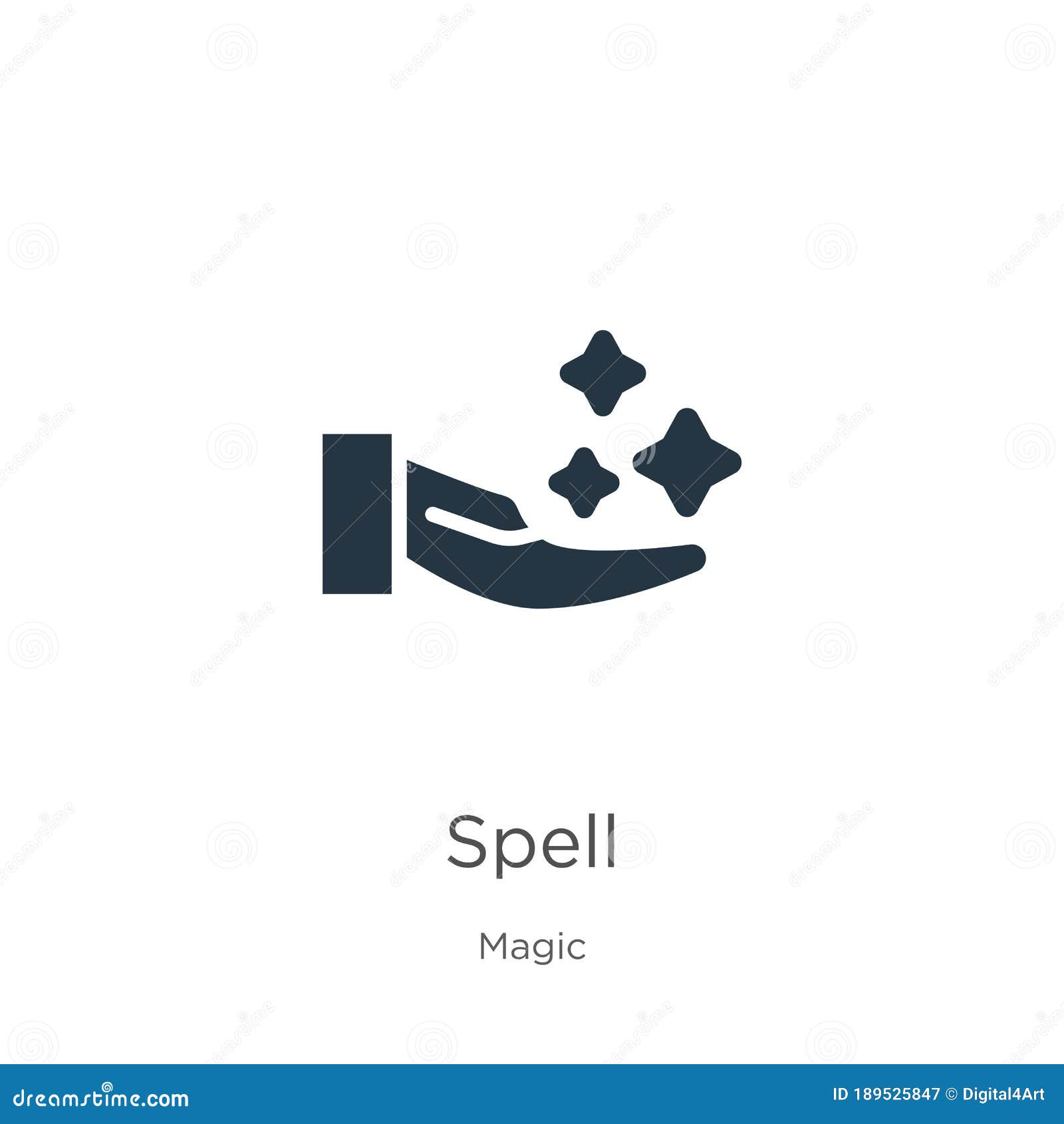 Spell Icon Vector. Trendy Flat Spell Icon from Magic Collection ...