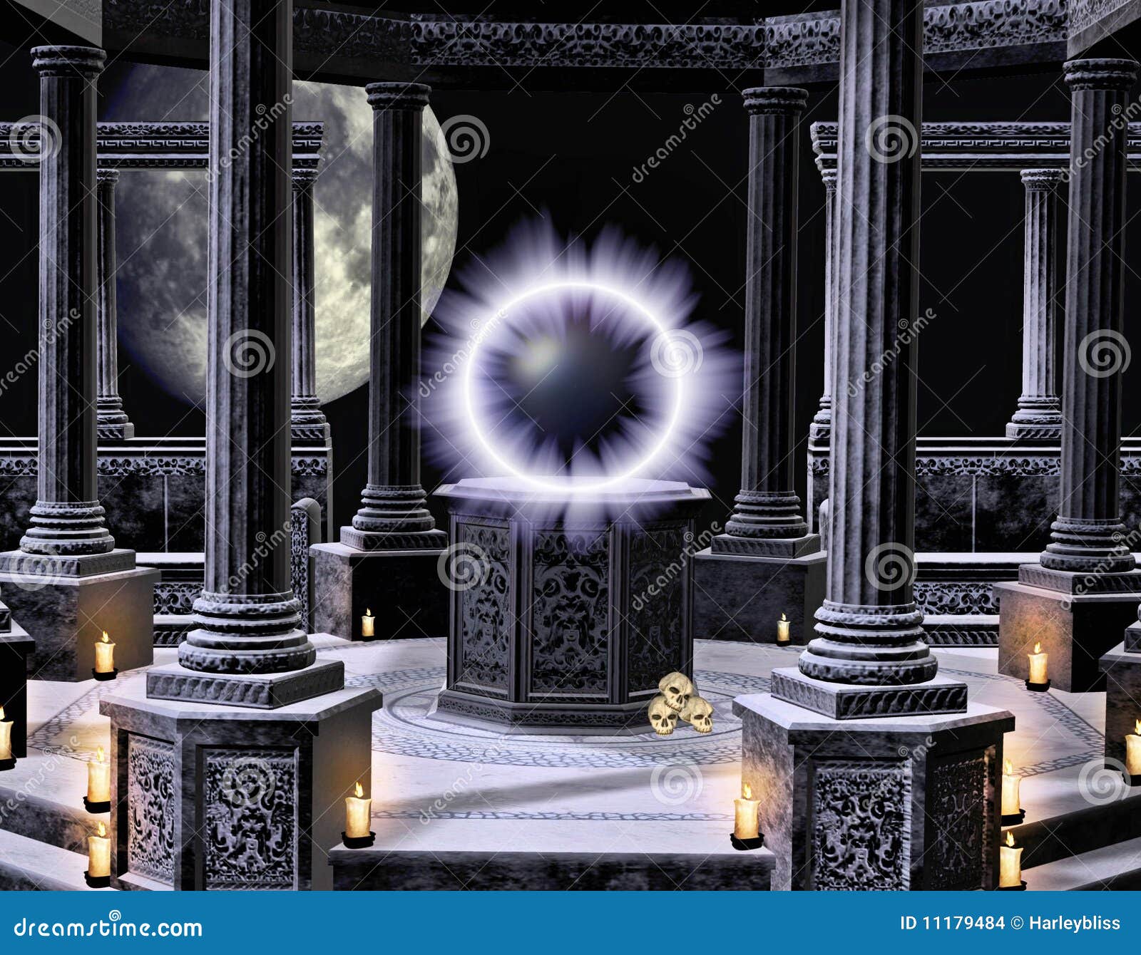 A spellbinding temple stock illustration. Illustration of history ...