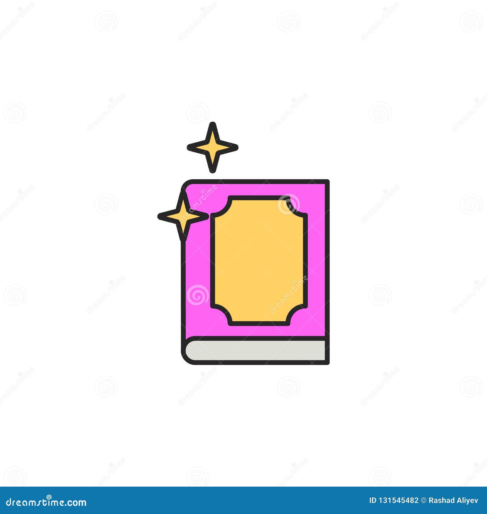 Spellbook Icon Vector Sign And Symbol Isolated On White Background ...