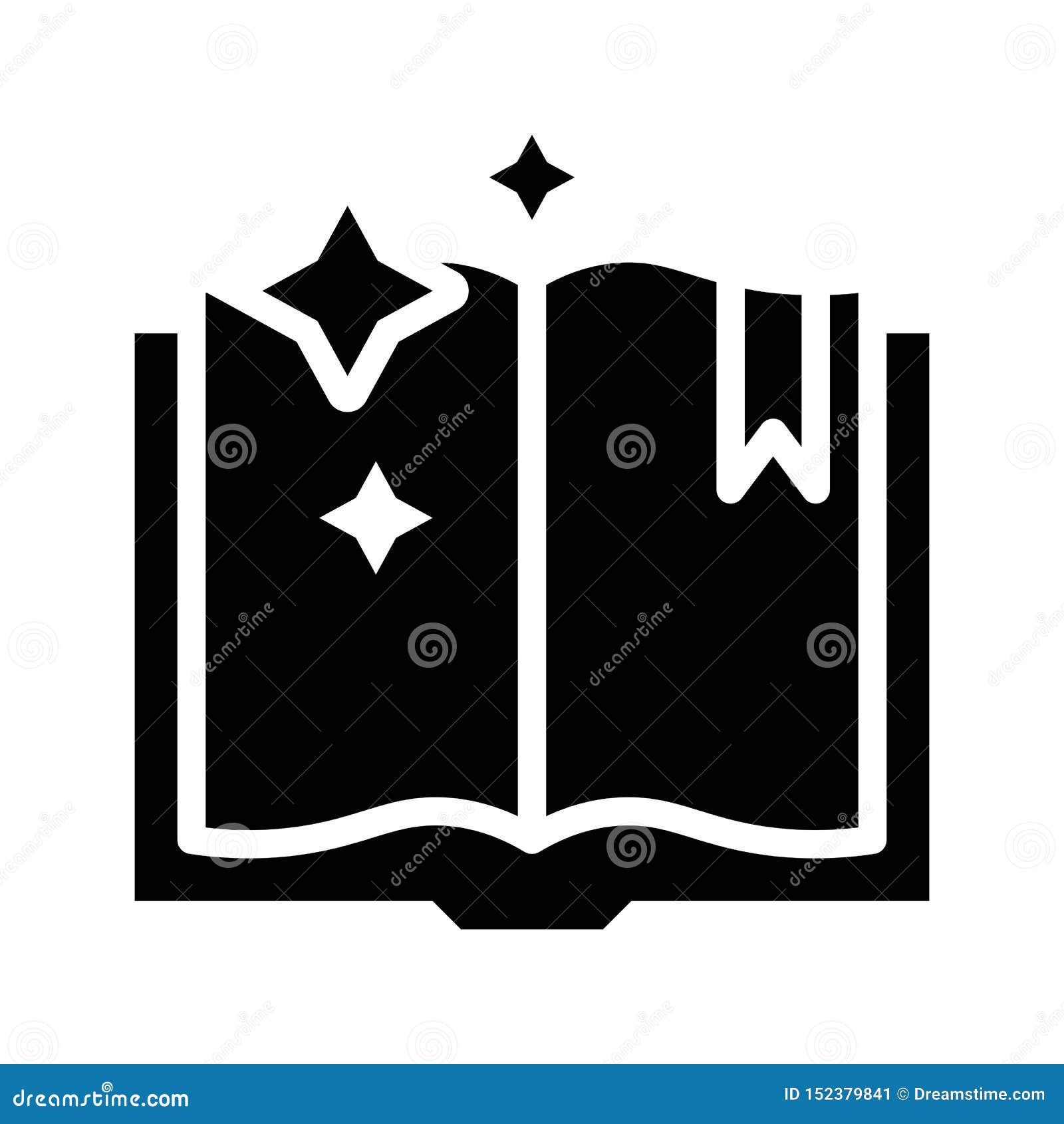 Spellbook Vector, Magic Related Solid Style Editable Stroke Icon Stock ...