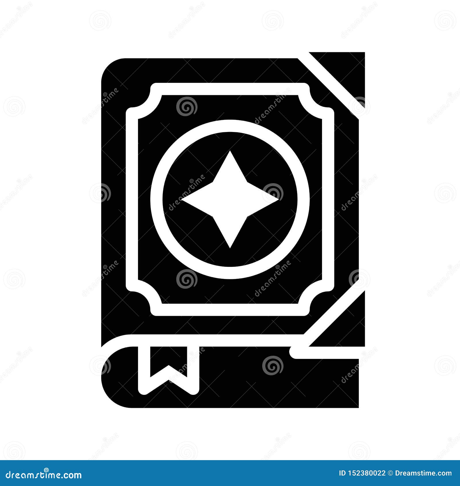 Spellbook Vector, Magic Related Solid Style Editable Stroke Icon Stock ...