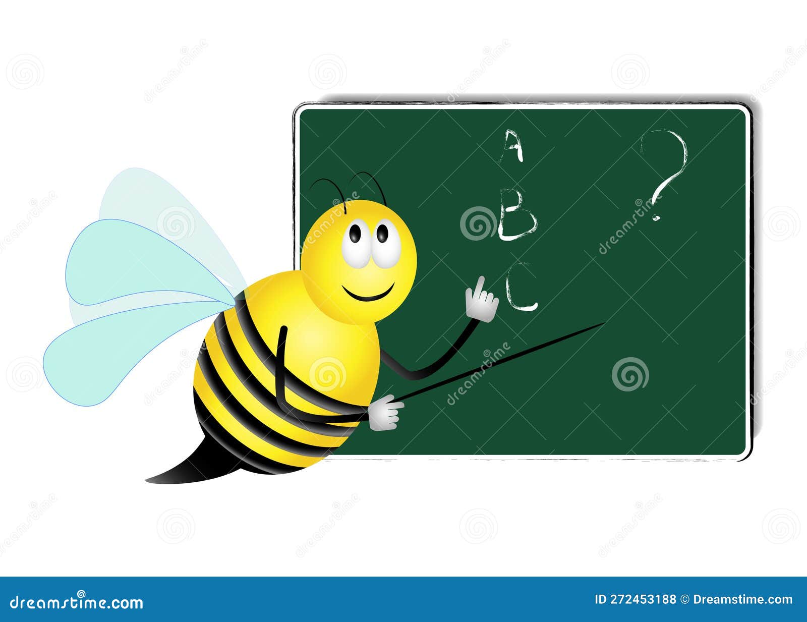 Bees With Spelling Bee Word Cartoon Vector | CartoonDealer.com #113789131