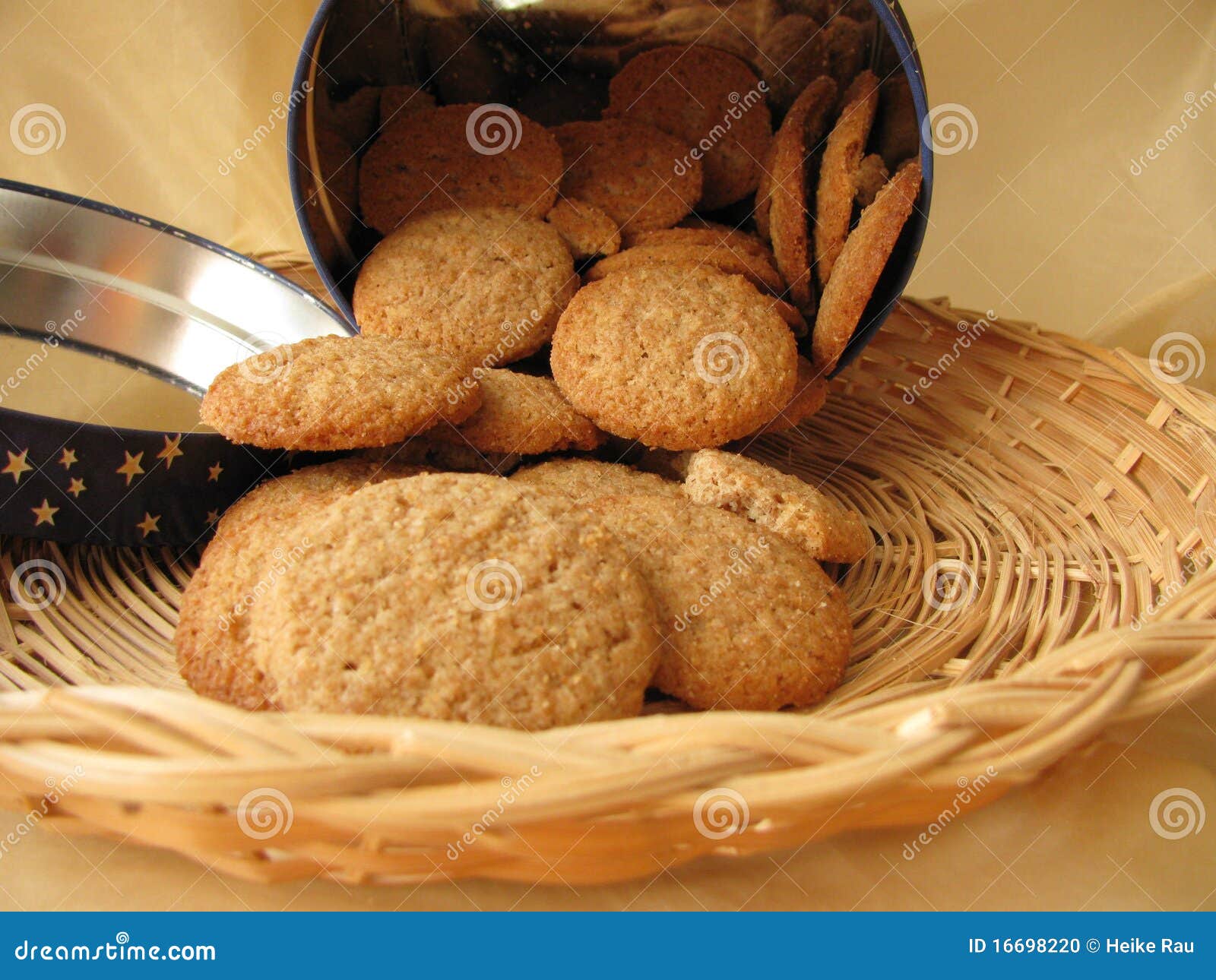Spelt cookies stock photo. Image of open, crunchy, basket - 16698220
