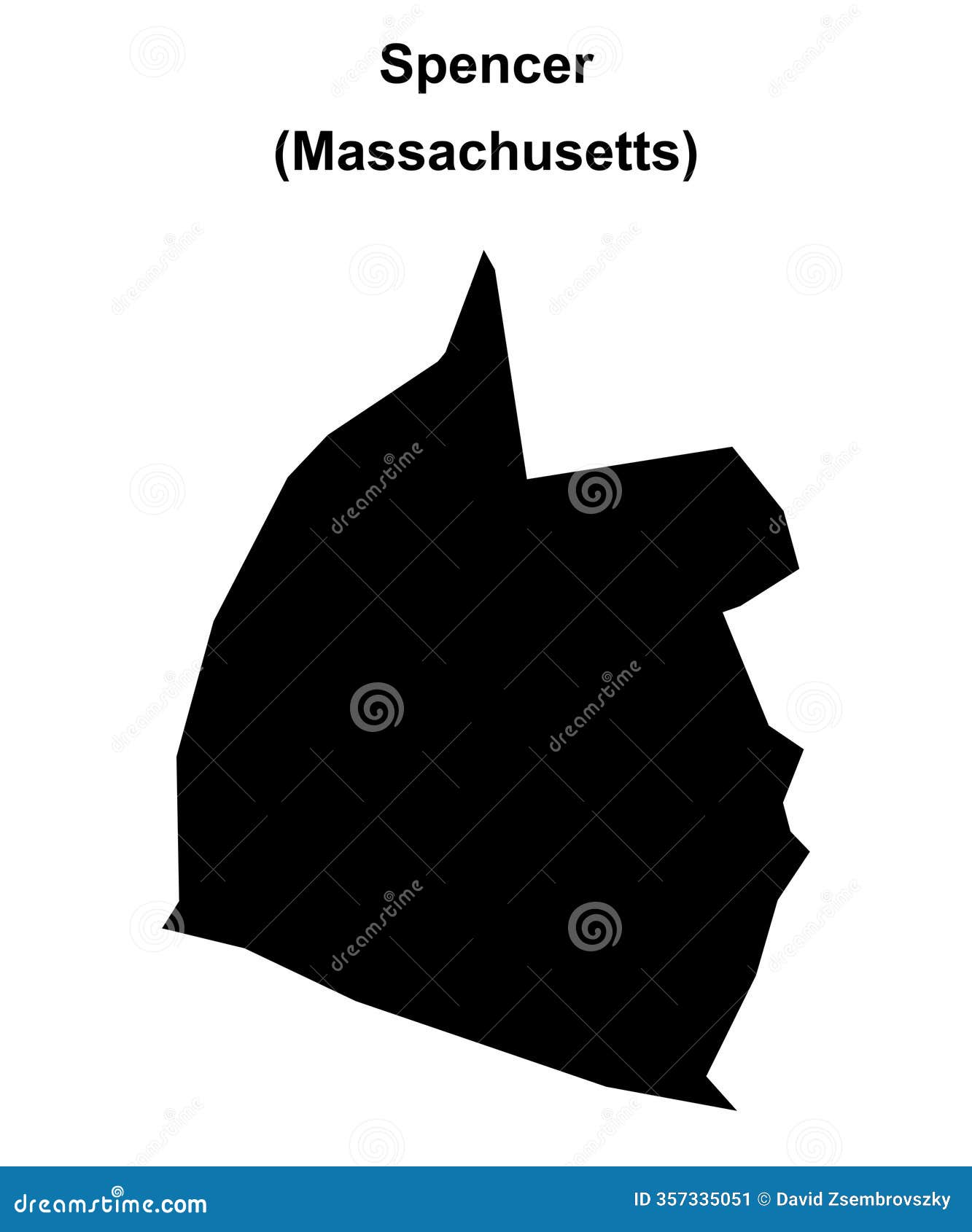 Spencer Outline Map Vector Illustration | CartoonDealer.com #361547042