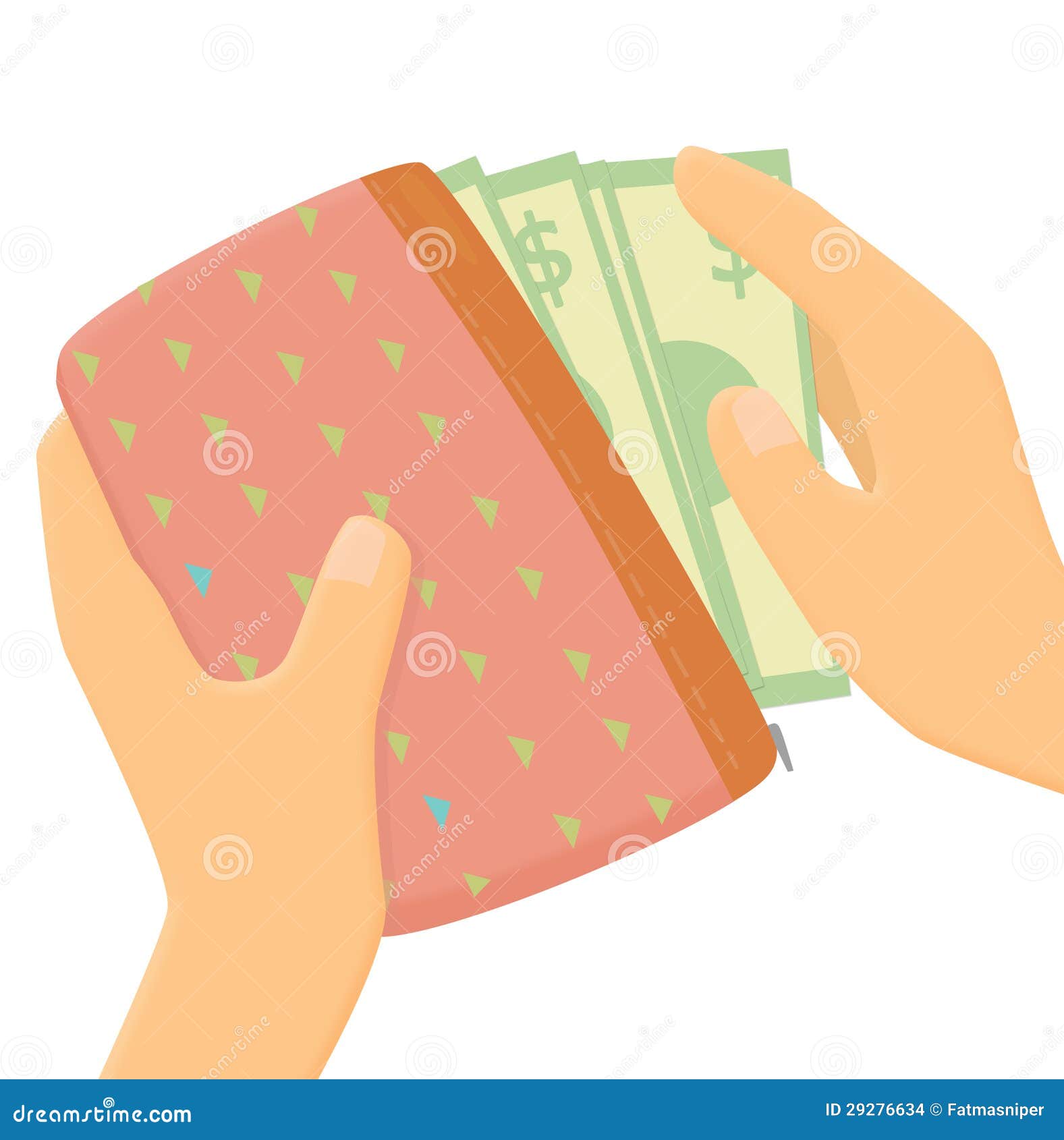 Spend money stock illustration. Illustration of market - 29276634