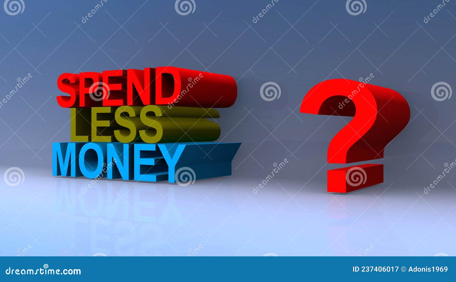 Spend less money on blue stock illustration. Illustration of economy ...