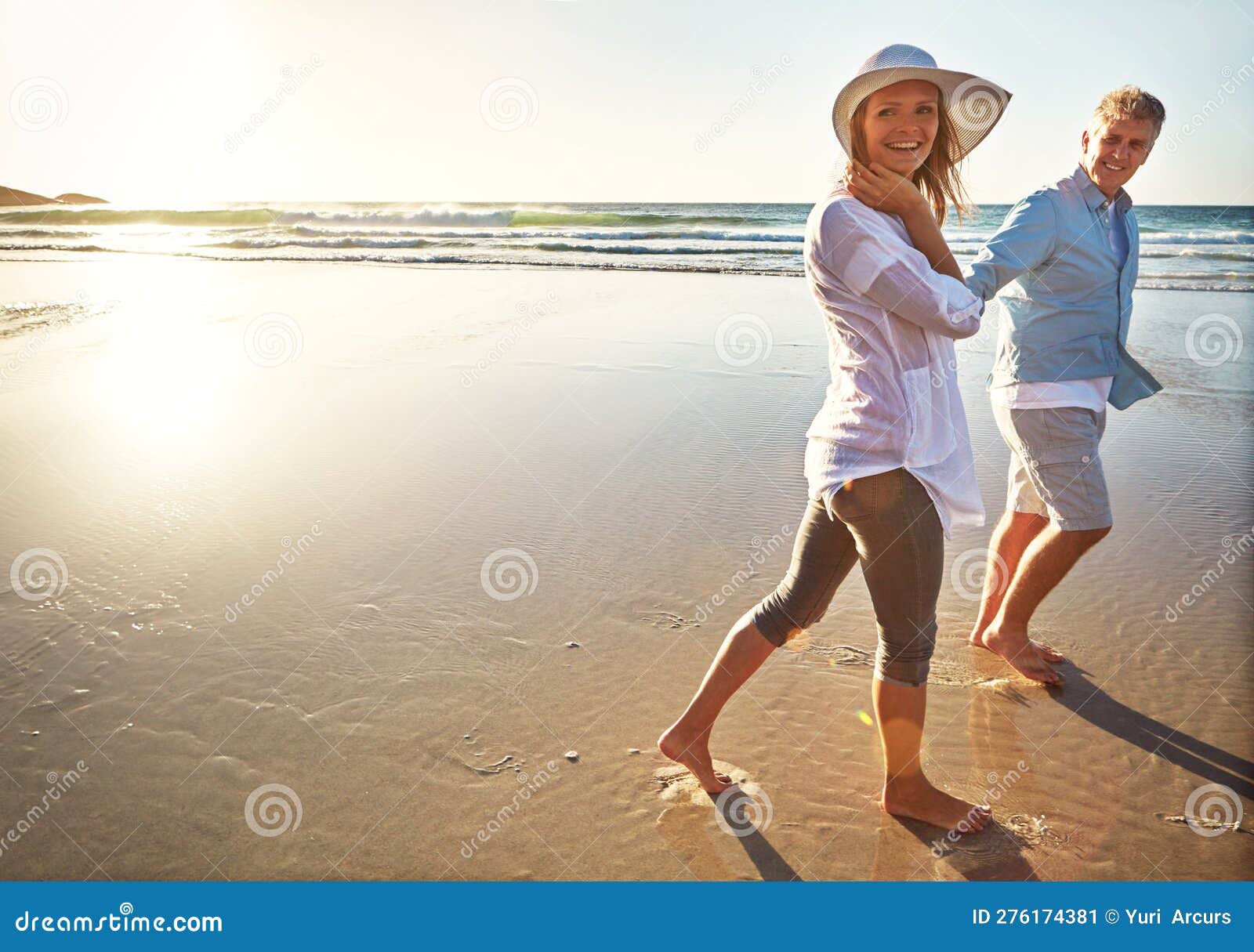 Spend More Time Outside Than Inside. a Mature Couple Spending the Day ...