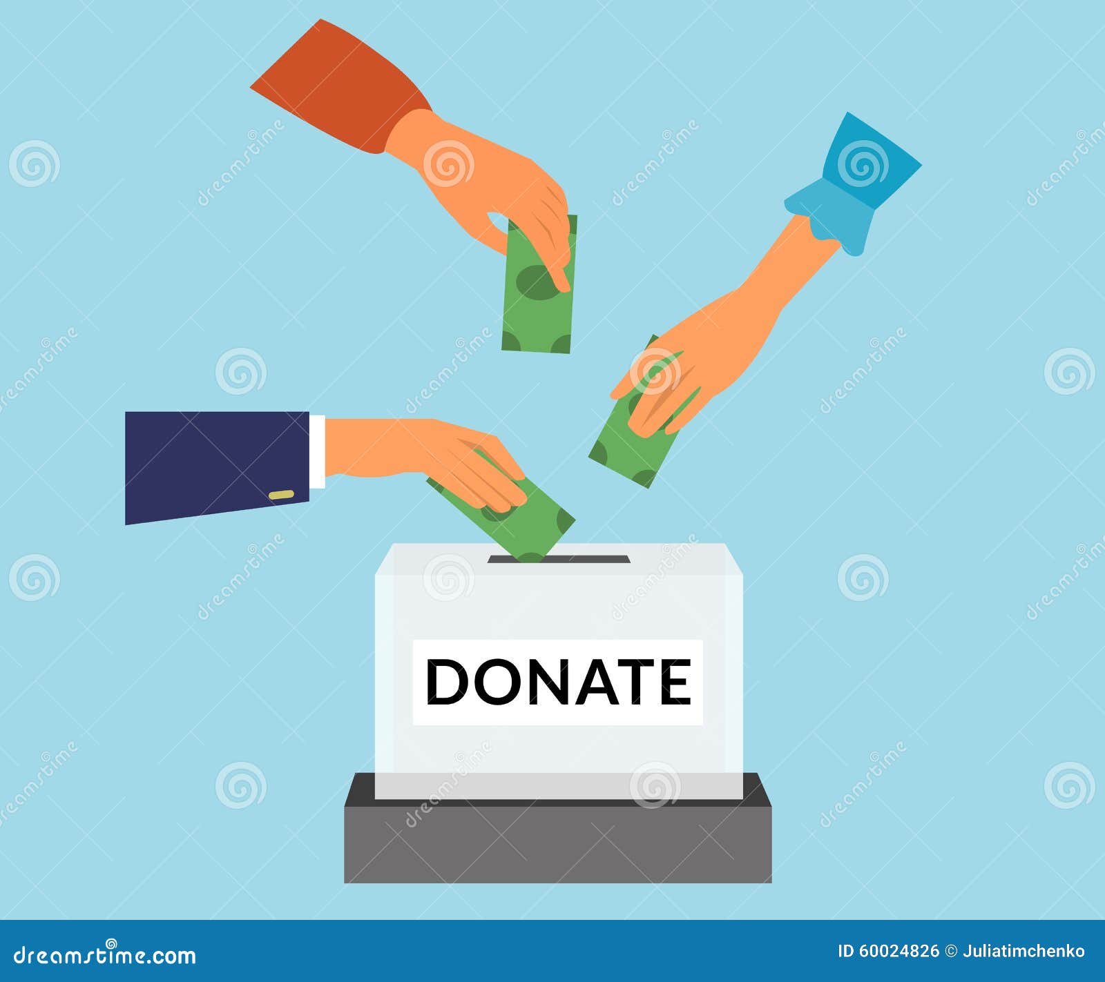 Spenden Sie Illustration vektor abbildung. Illustration von querneigung ...