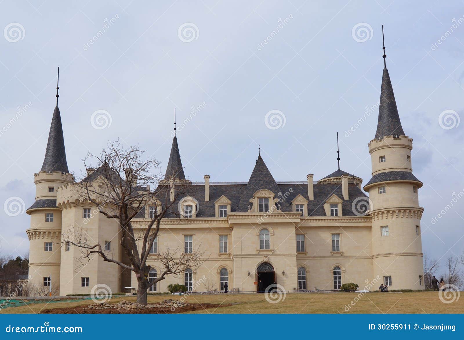 Castle in countryside stock image. Image of sculpture - 30255911