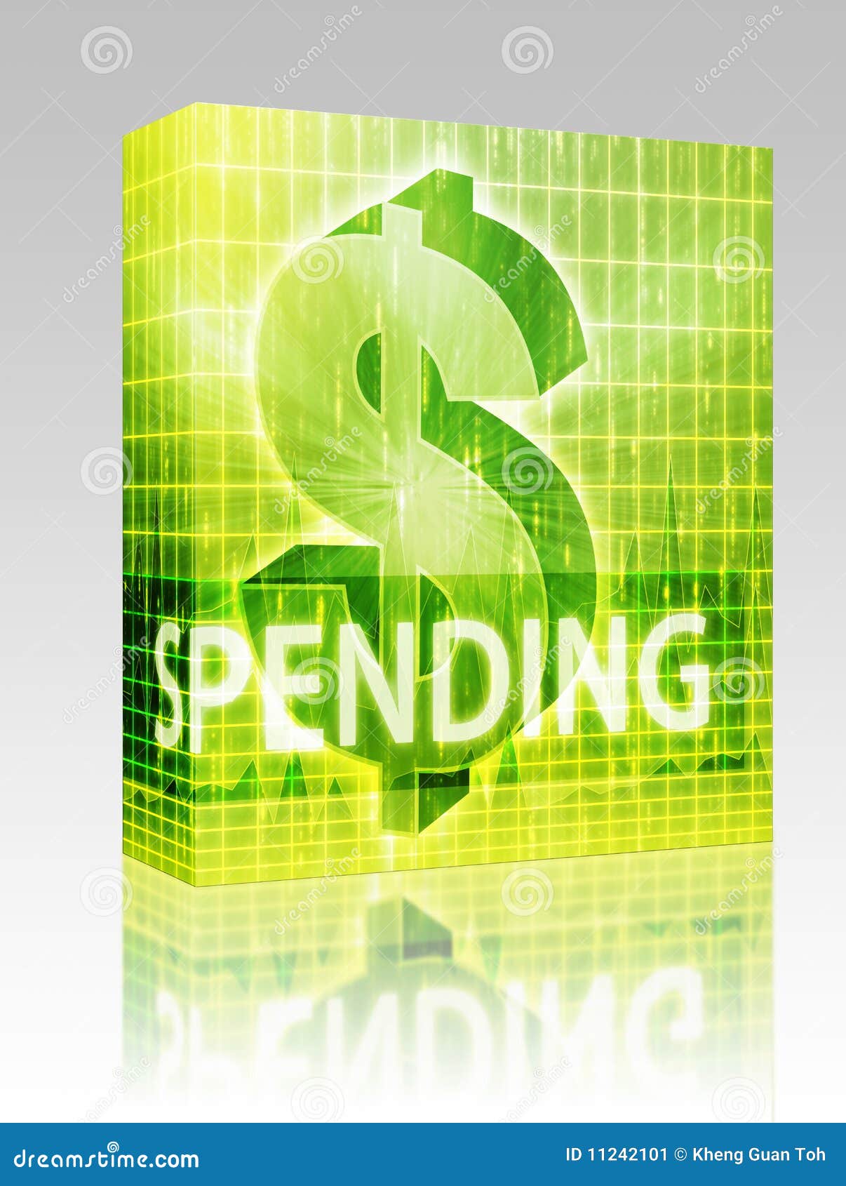 Spending Finance Illustration Box Package Stock Illustration ...