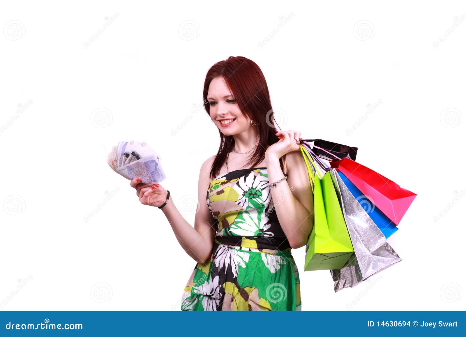 Spending money. stock photo. Image of cheerful, beautiful - 14630694