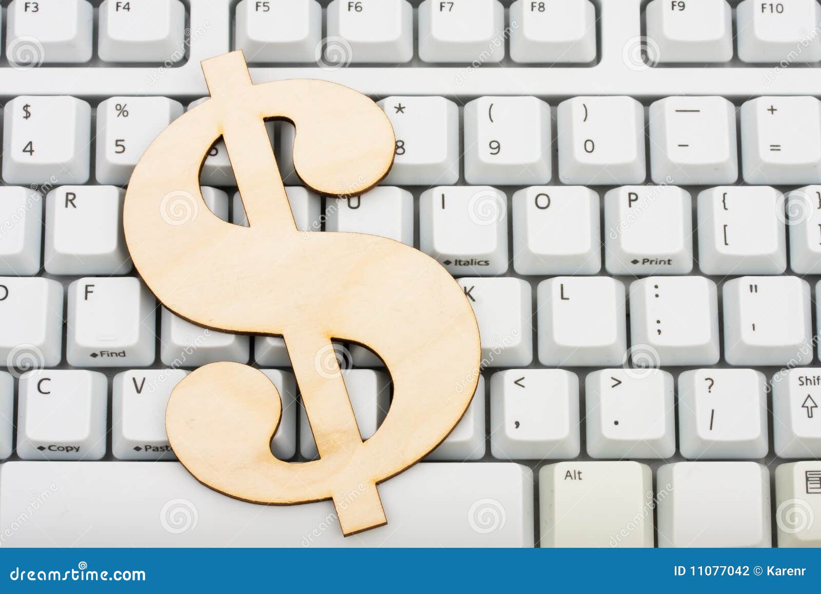 Spending Money Online stock photo. Image of copy, computer - 11077042
