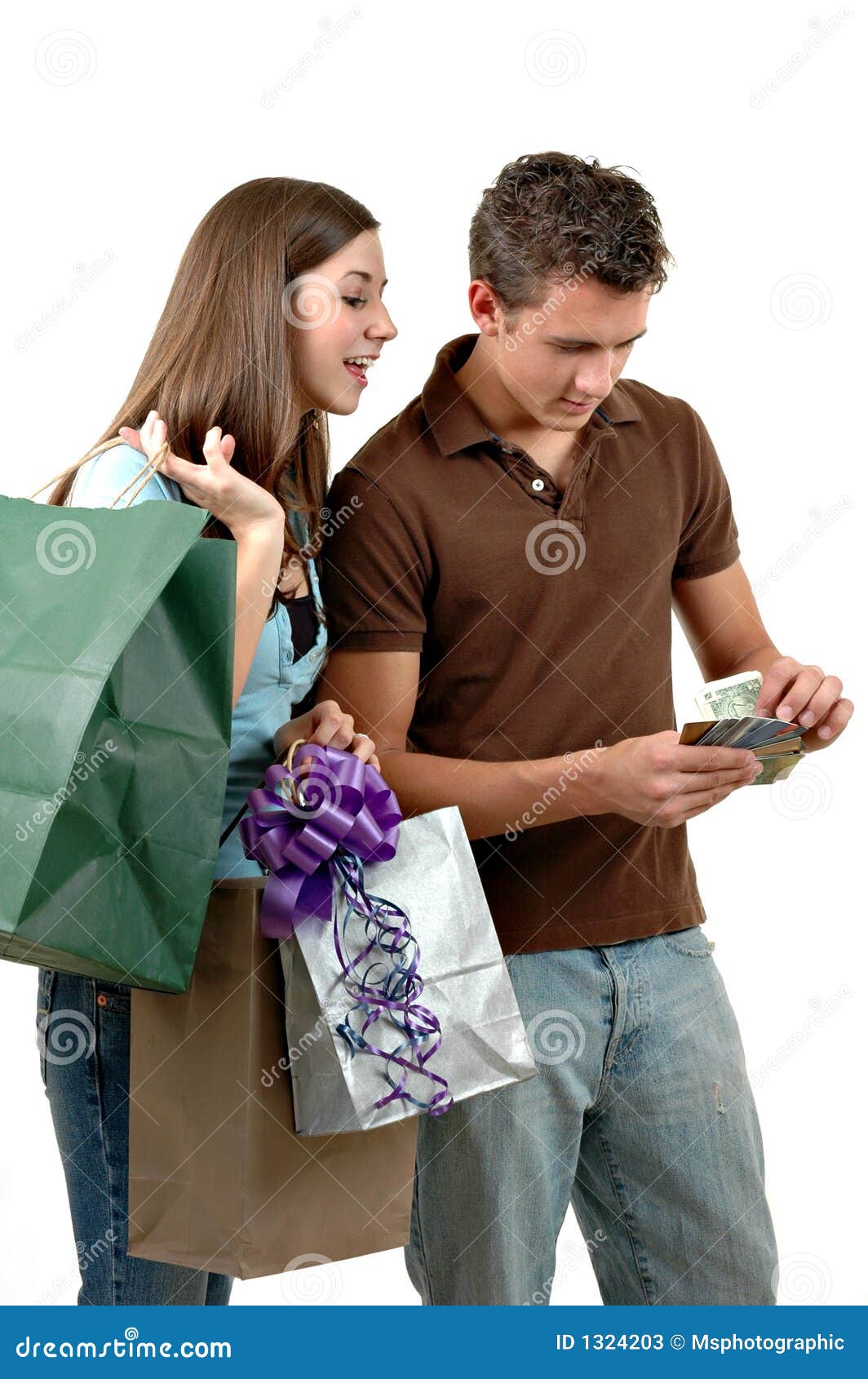 Spending Spree stock image. Image of spending, young, bags - 1324203