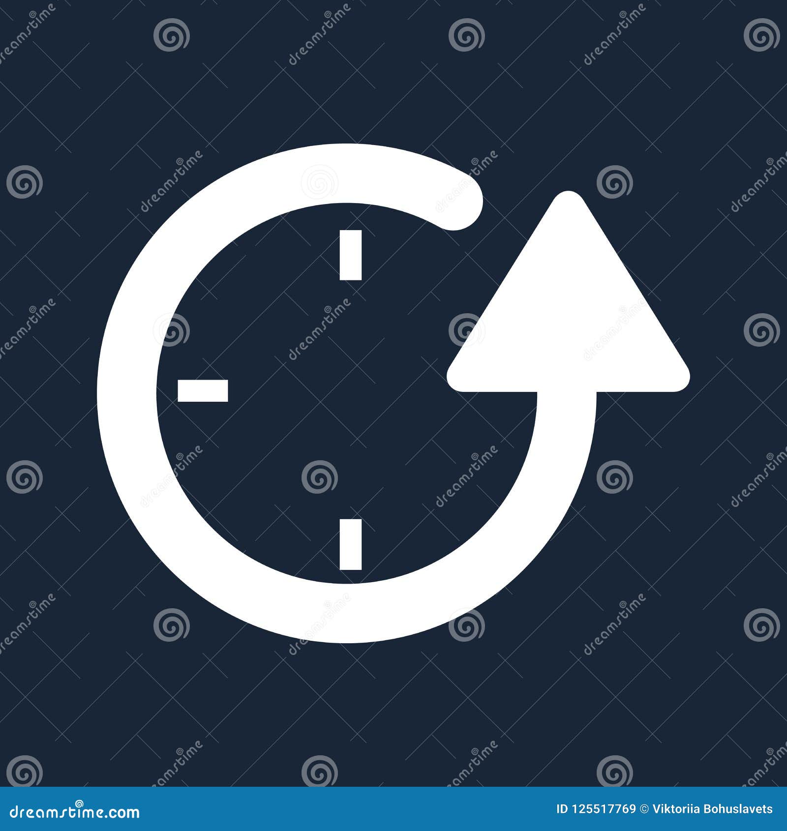 Spending Time Concept - Vector Web Icon Isolated Vector Stock ...