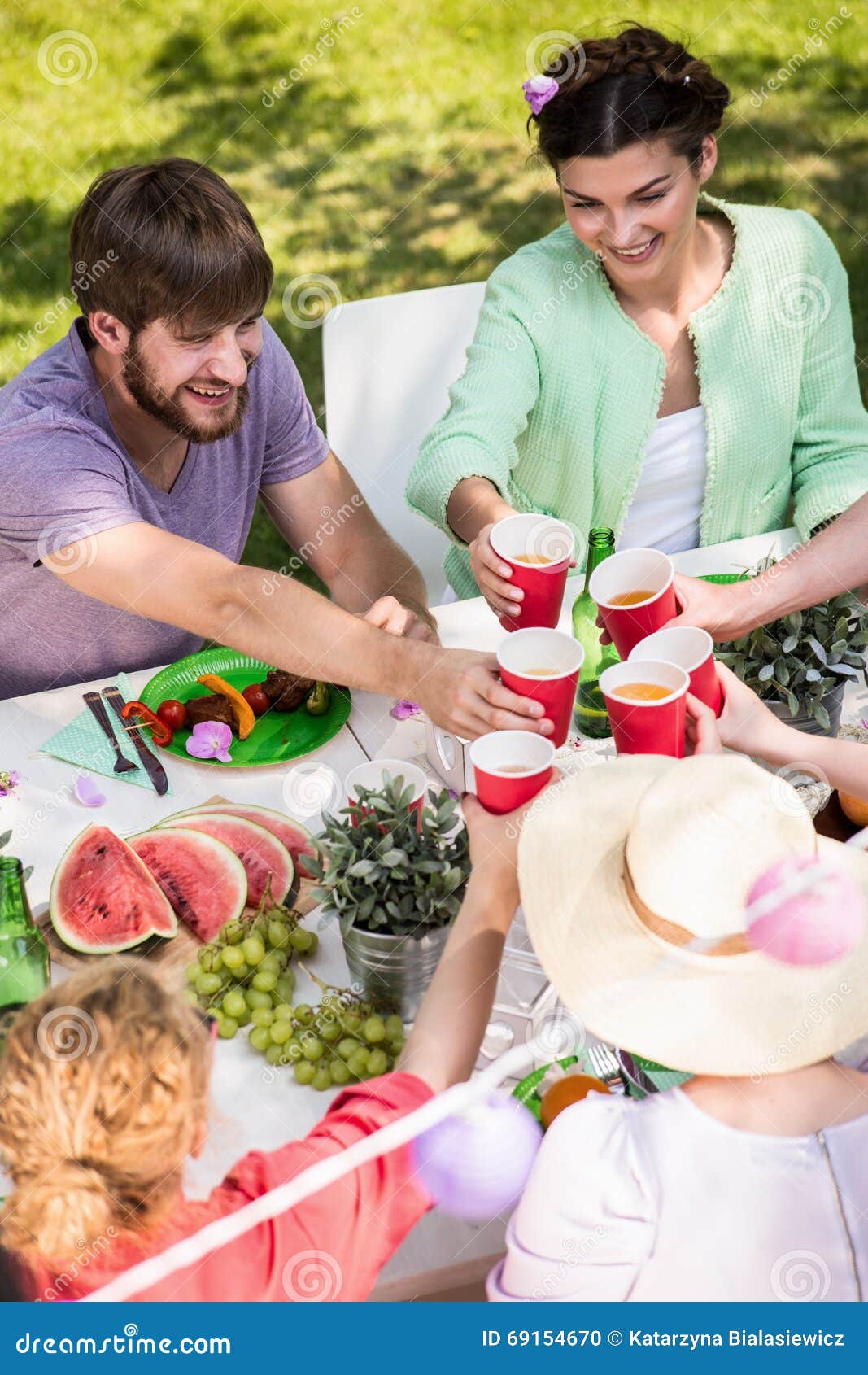 Spending Time with Friends Outdoors Stock Photo - Image of birthday ...