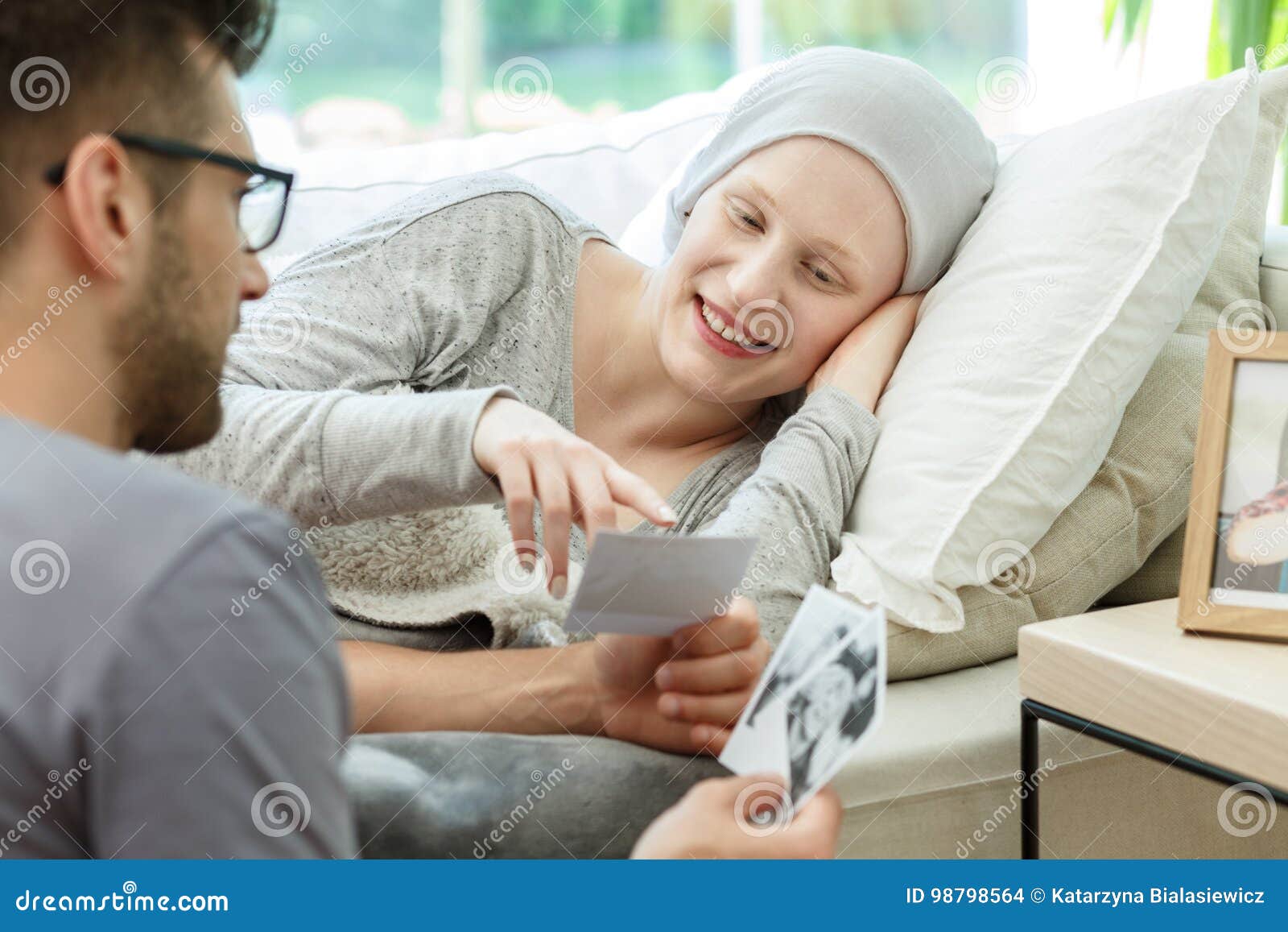 Spending Time with Sick Girlfriend Stock Photo - Image of mastectomy ...