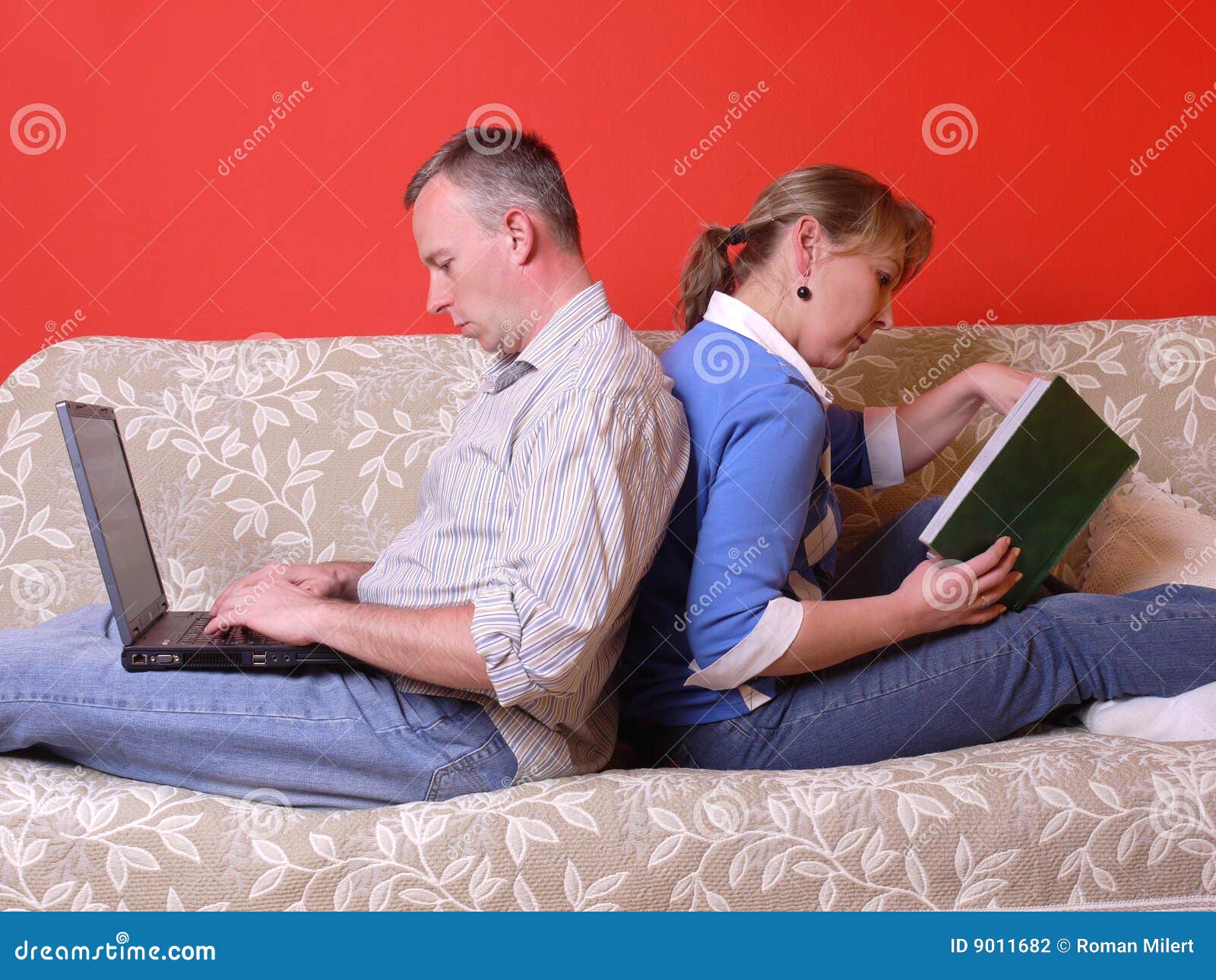 Spending time together stock photo. Image of typing, sofa - 9011682