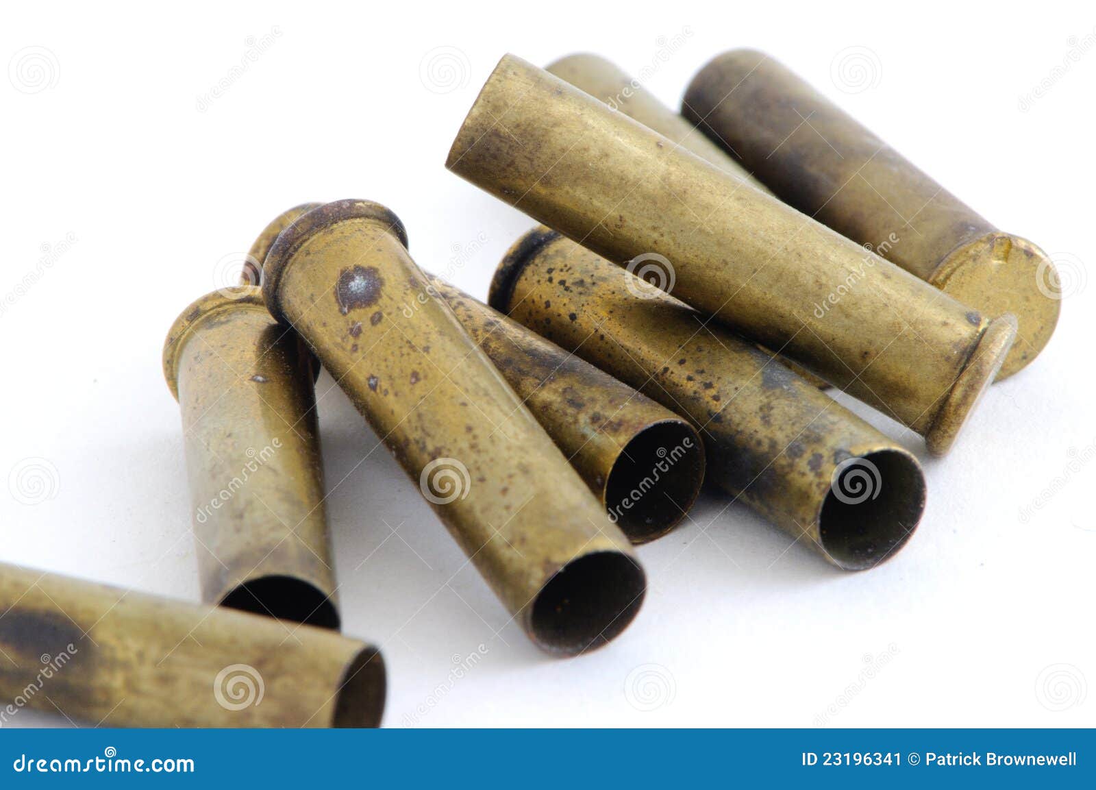 Spent 22 magnum casings stock image. Image of bullet - 23196341