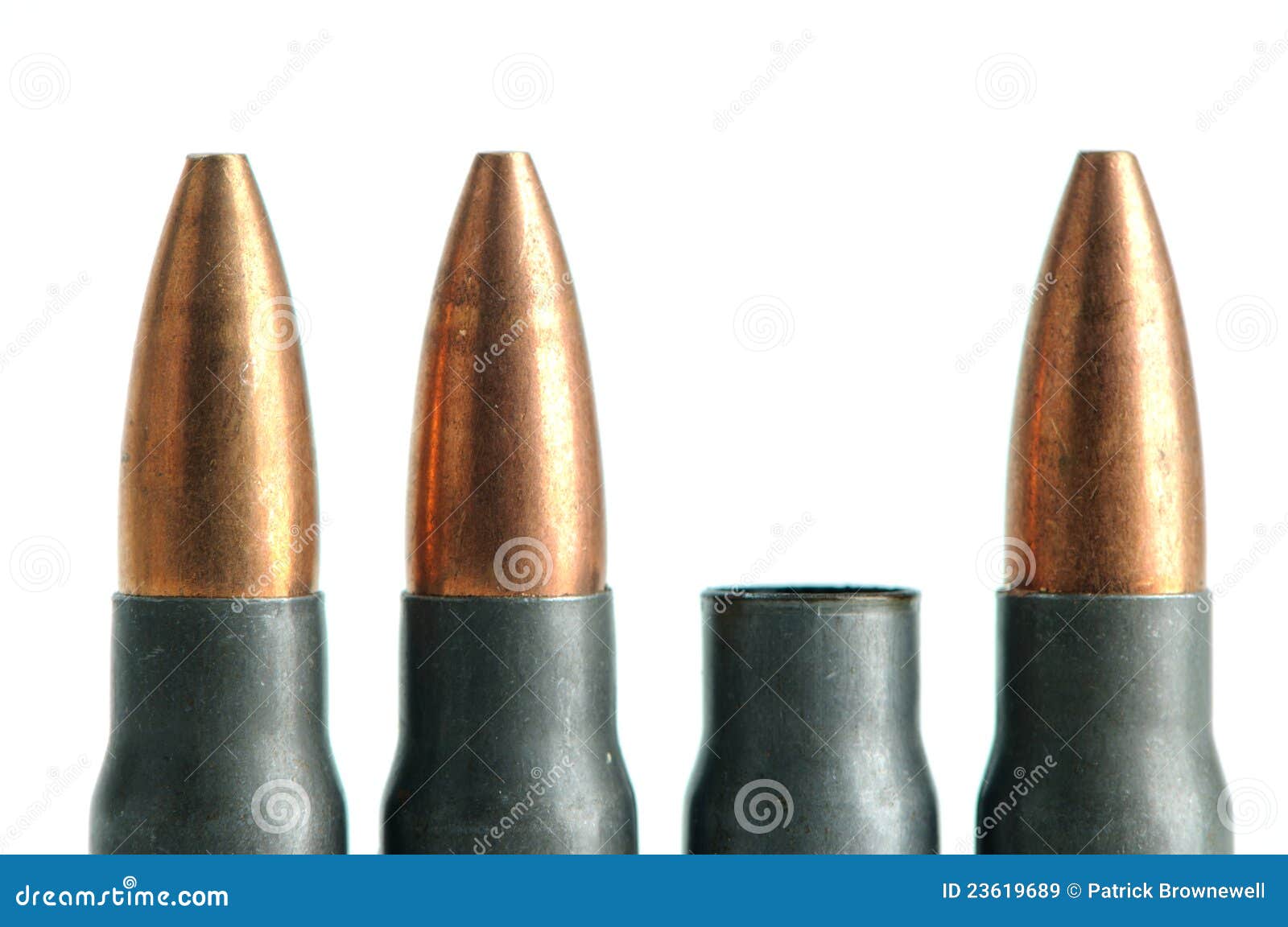 Spent rifle Bullet stock image. Image of russian, brass - 23619689