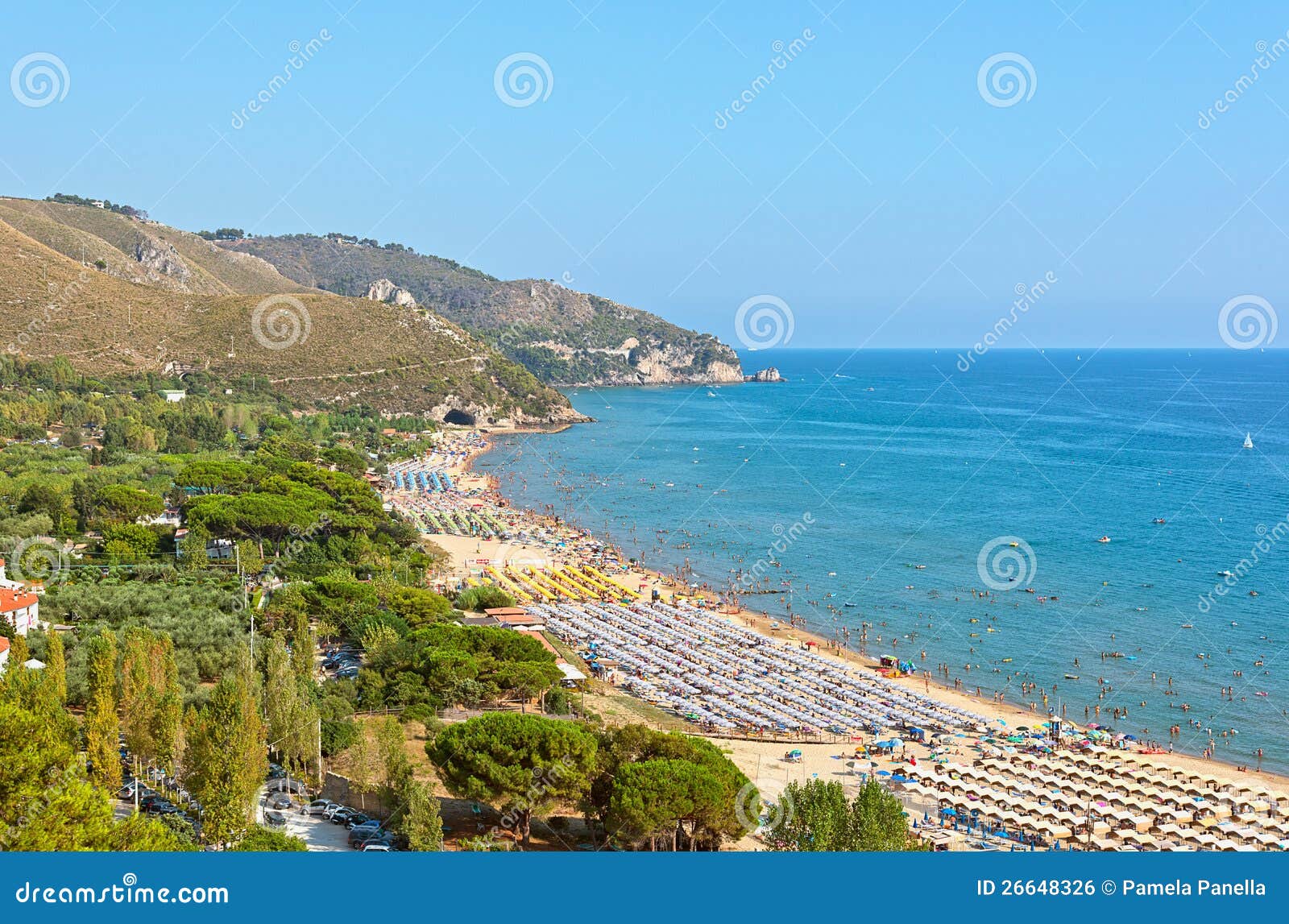 Sperlonga stock photo. Image of cliff, blue, italy, province - 26648326