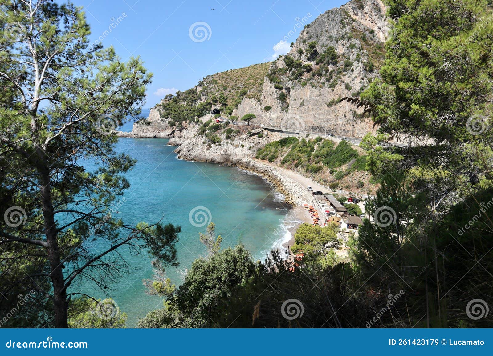 Sperlonga - Spiaggia El Sombrero Dal Sentiero Stock Image - Image of ...