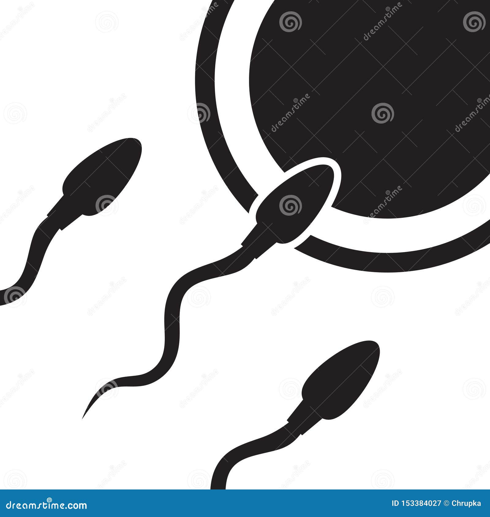 Sperm And Egg Cell Icon Stock Vector Illustration Of Medicine 153384027