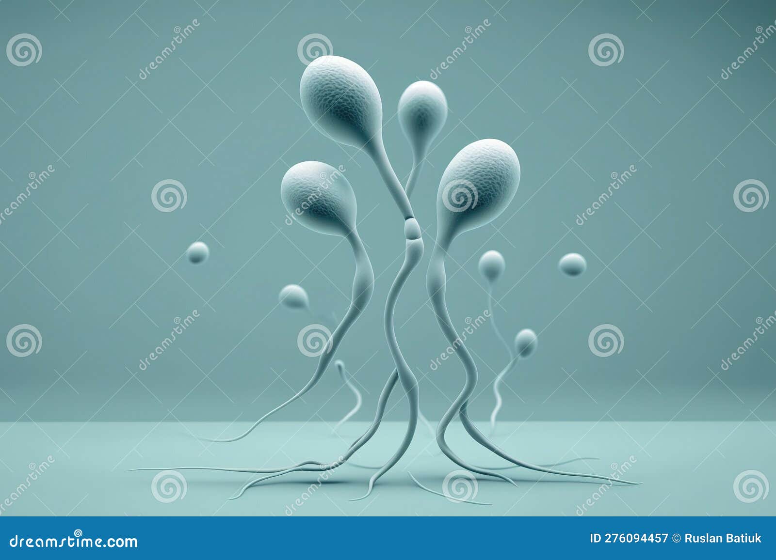 Active Sperm Cells Swim To The Egg On A Pink Background The Concept Of