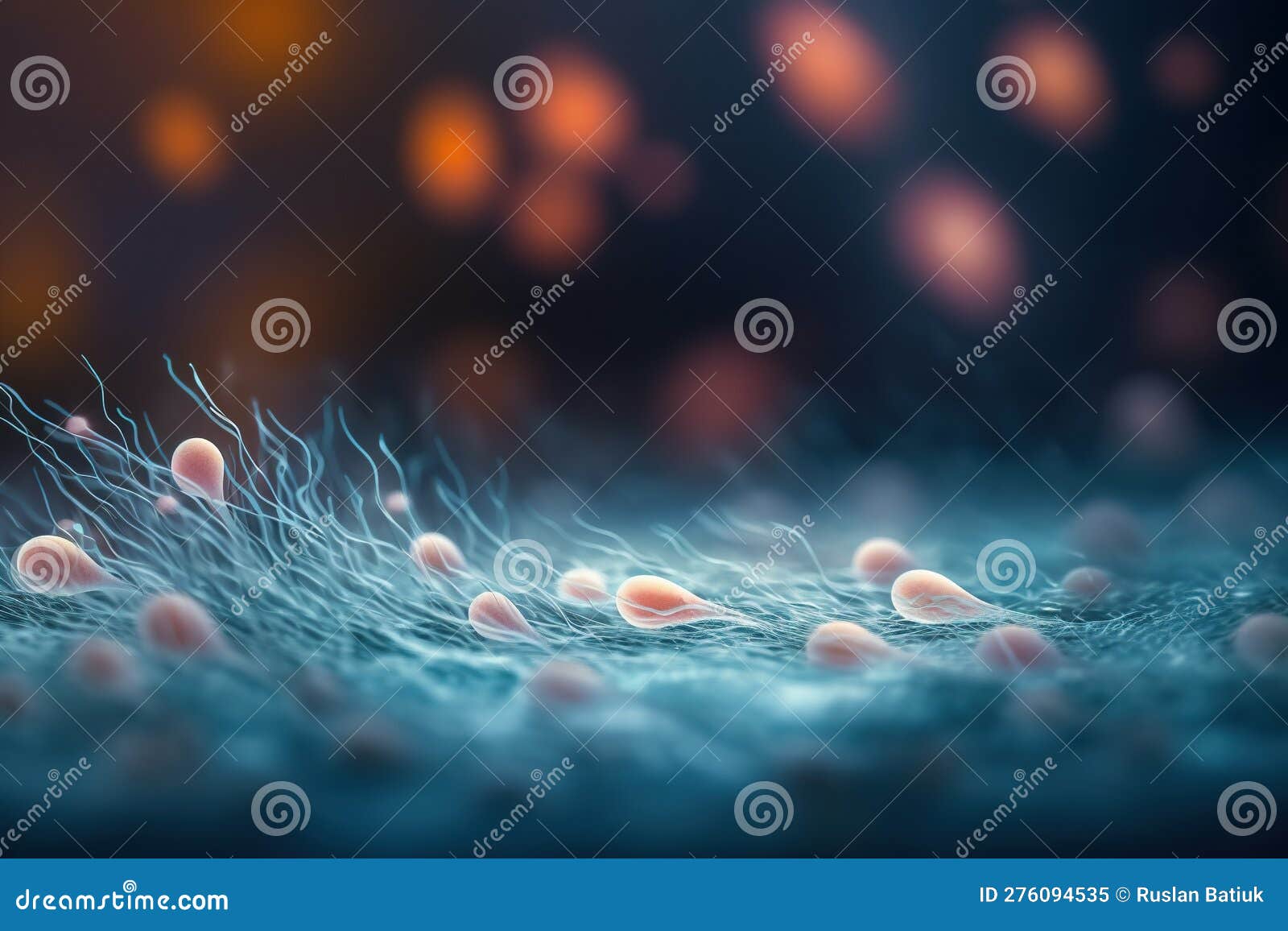 Sperm . Reproduction Active Spermatozoon Seeks Conception Stock ...