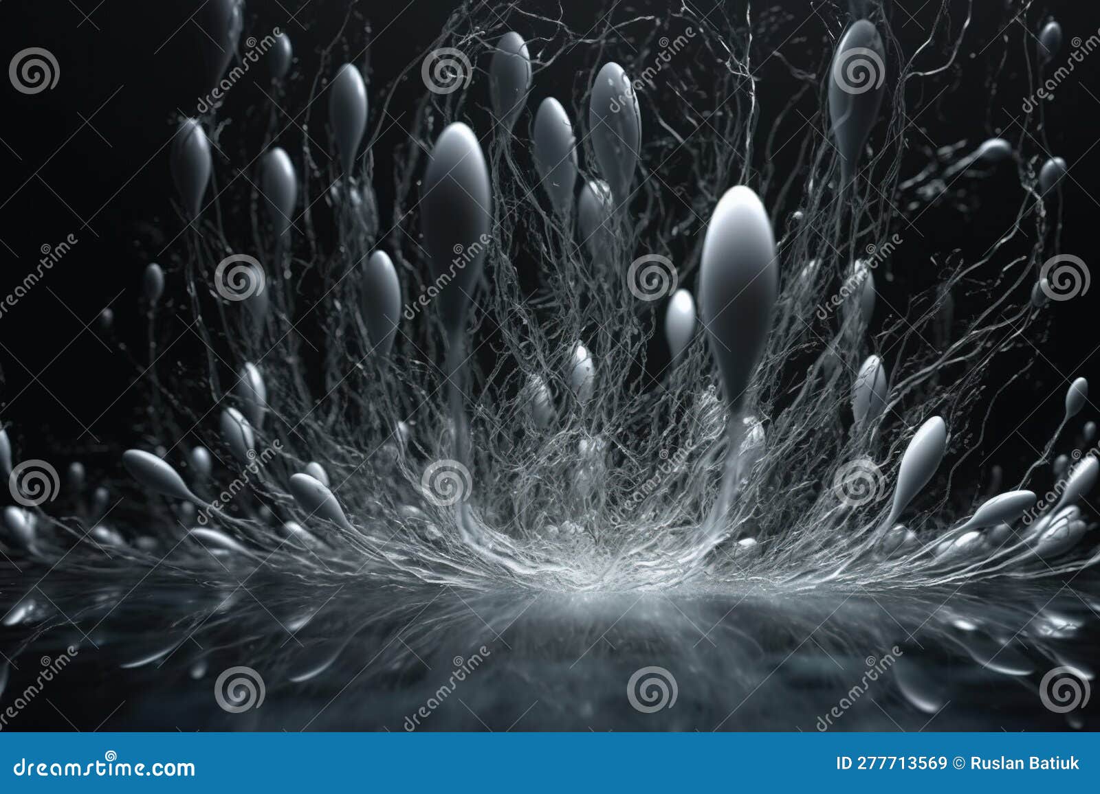 Sperm . Reproduction Active Spermatozoon Seeks Conception Stock ...