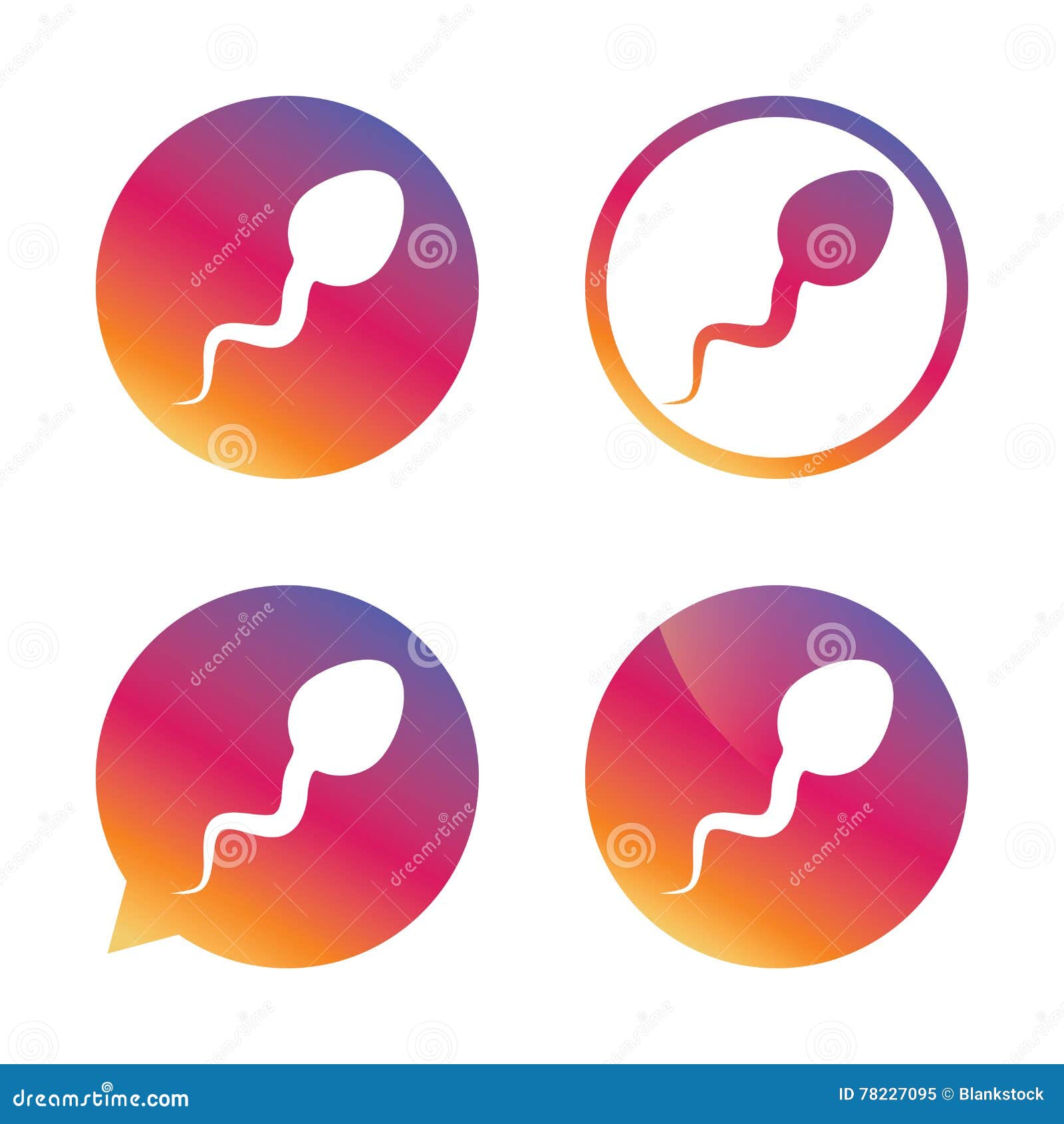 Sperm Sign Icon. Fertilization Symbol. Stock Illustration ...