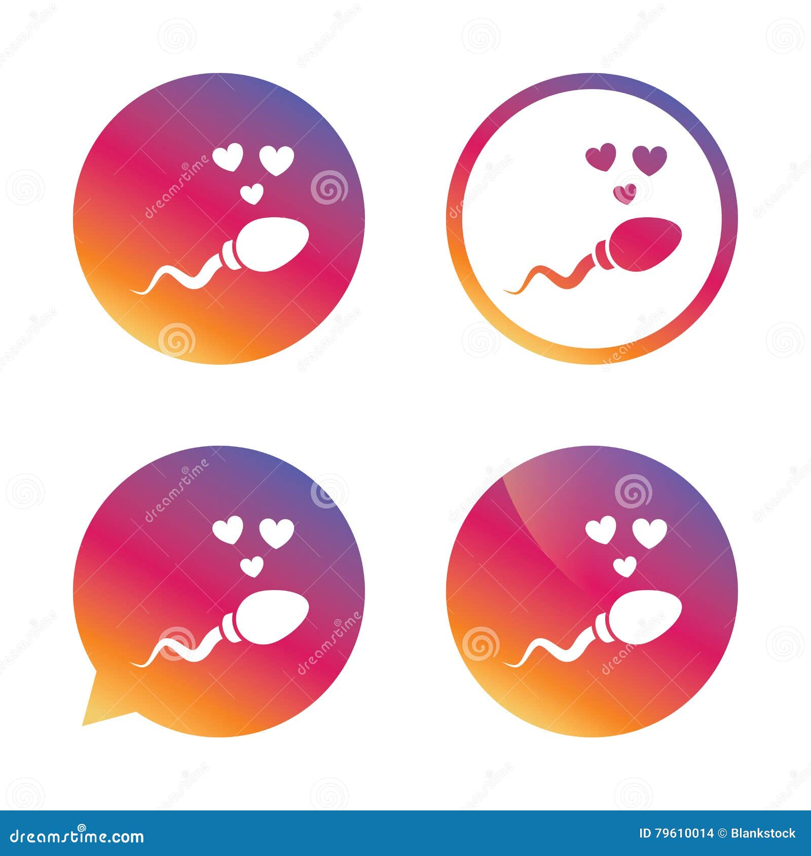 Sperm Sign Icon. Fertilization Symbol. Stock Vector - Illustration of ...