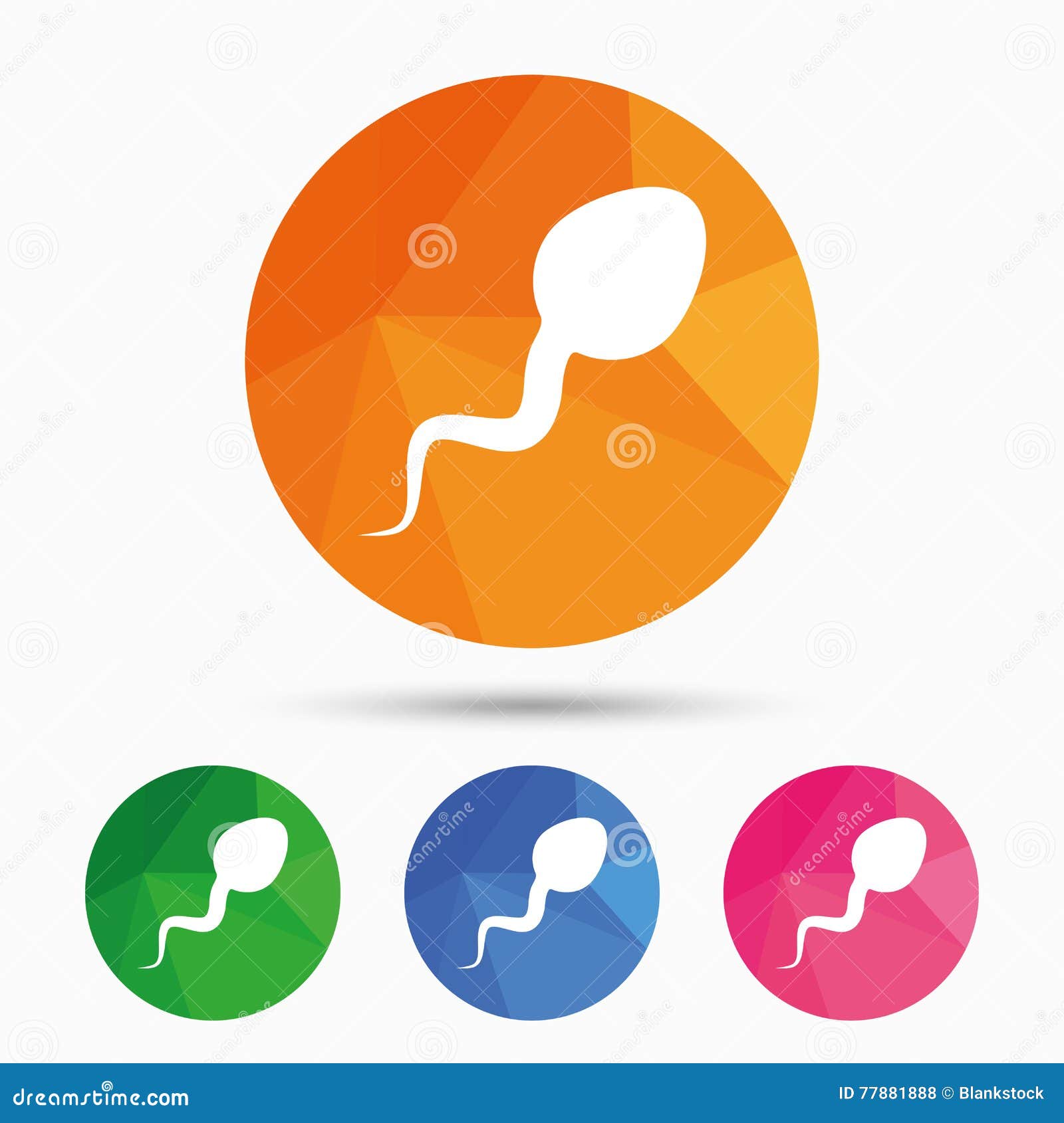 Sperm Sign Icon. Fertilization Symbol. Stock Vector - Illustration of ...