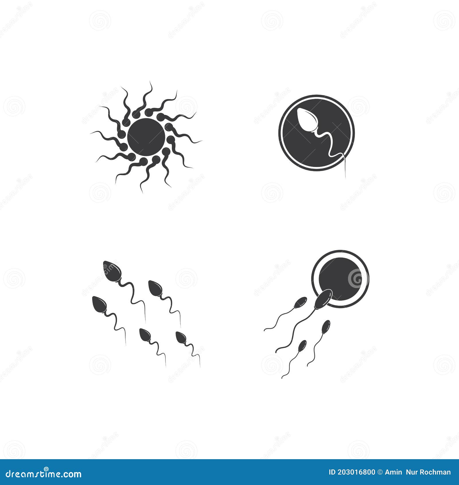 Sperm / Spermatozoa Vector Logo Template Stock Vector - Illustration of ...