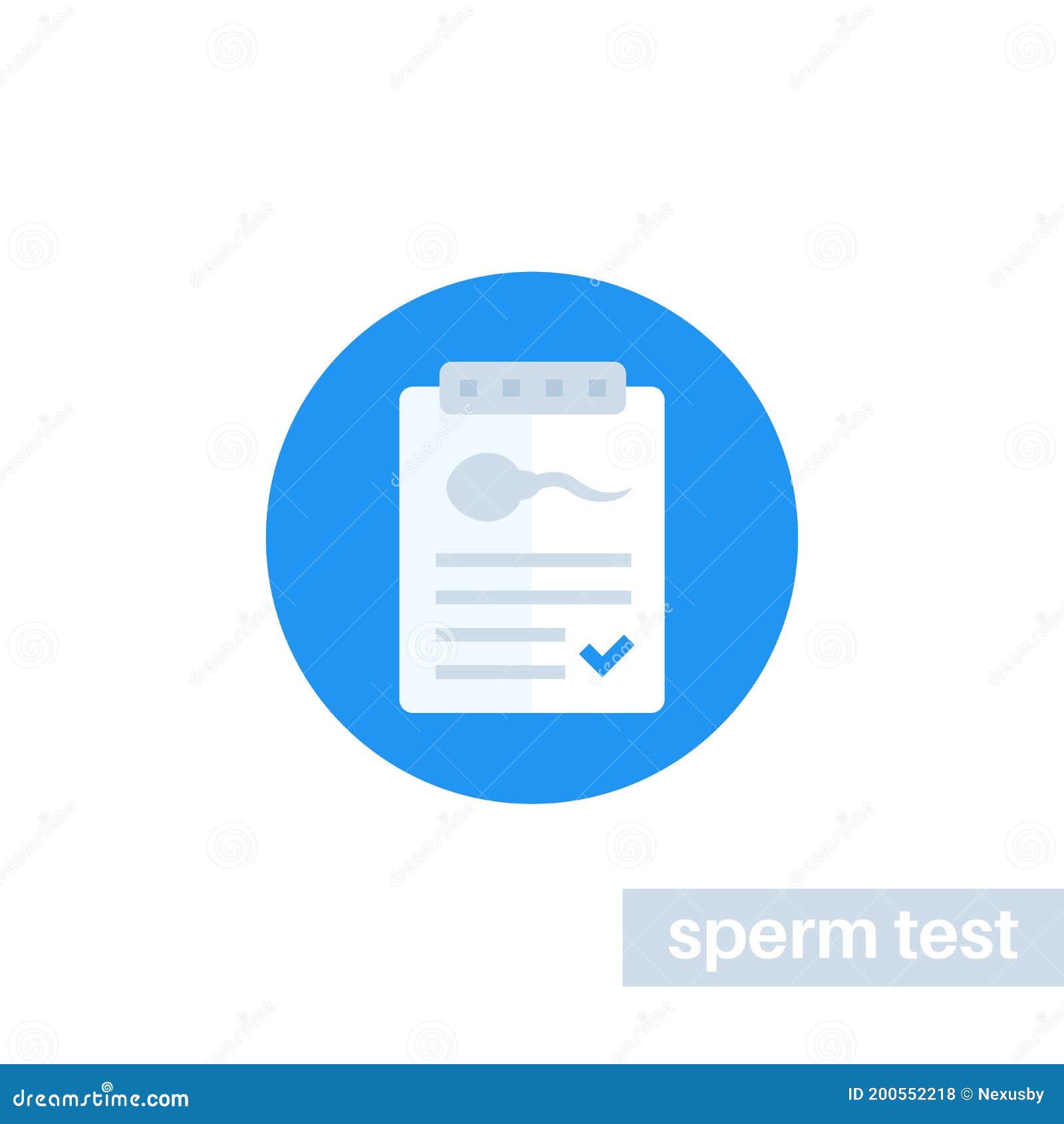 Sperm Test Icon, Sperm Bank Donor Sign, Secretion Sampling Vector ...