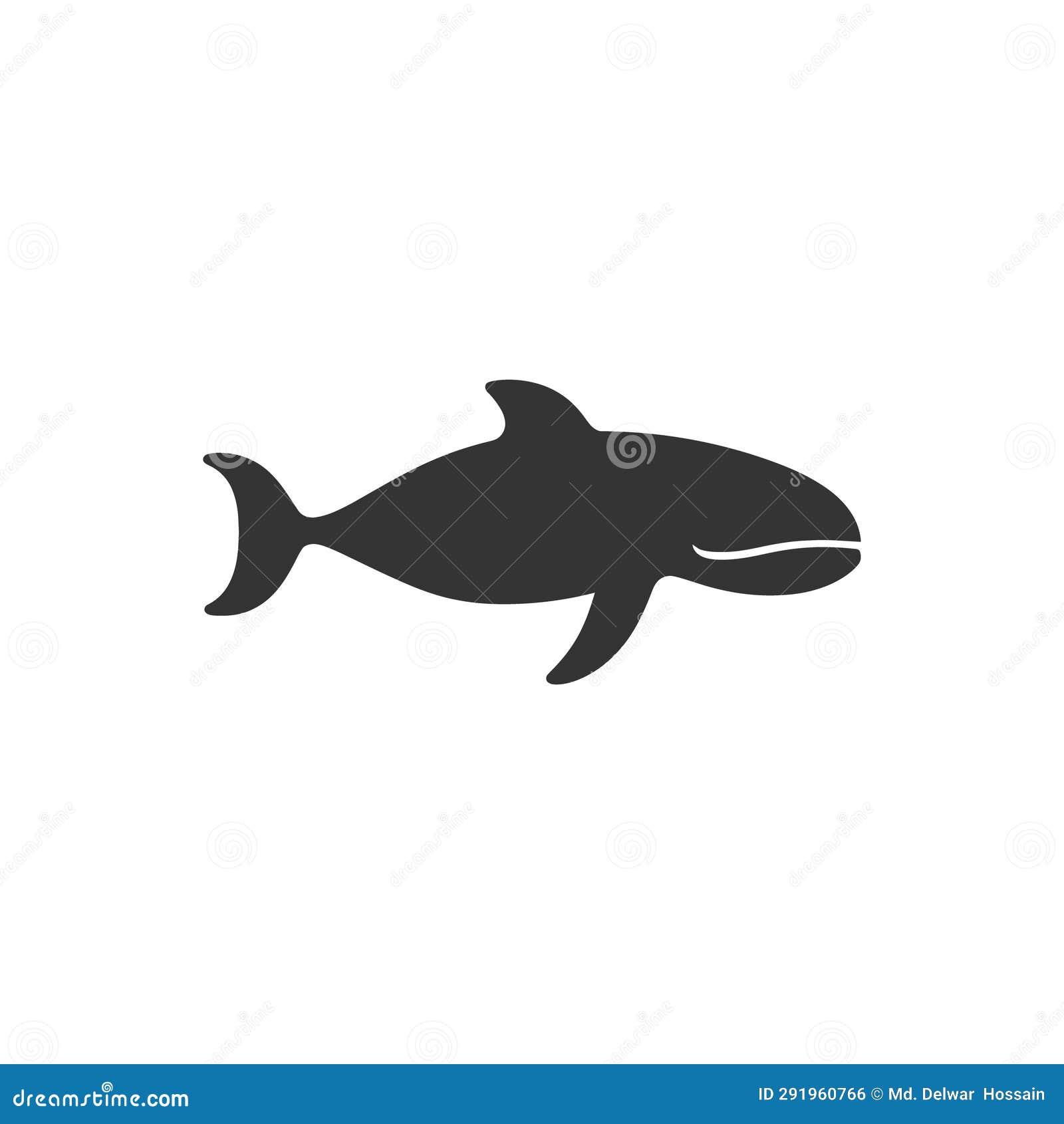 Sperm whales icon stock vector. Illustration of sign - 291960766