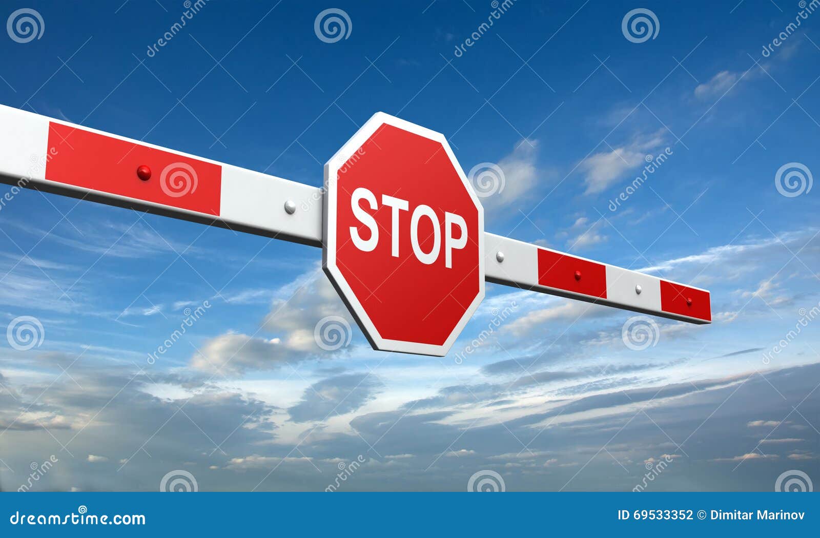 Sperre stock abbildung. Illustration von geländer, trennung - 69533352