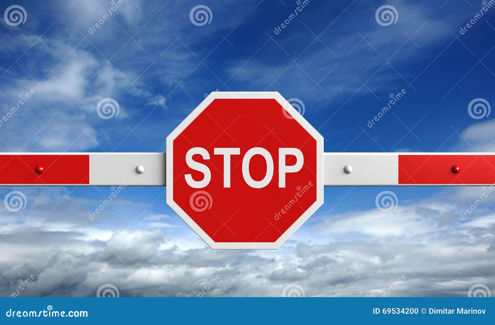 Sperre stock abbildung. Illustration von sperre, grenze - 69534200