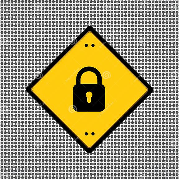 Sperren Sie Zeichen vektor abbildung. Illustration von technologisch ...