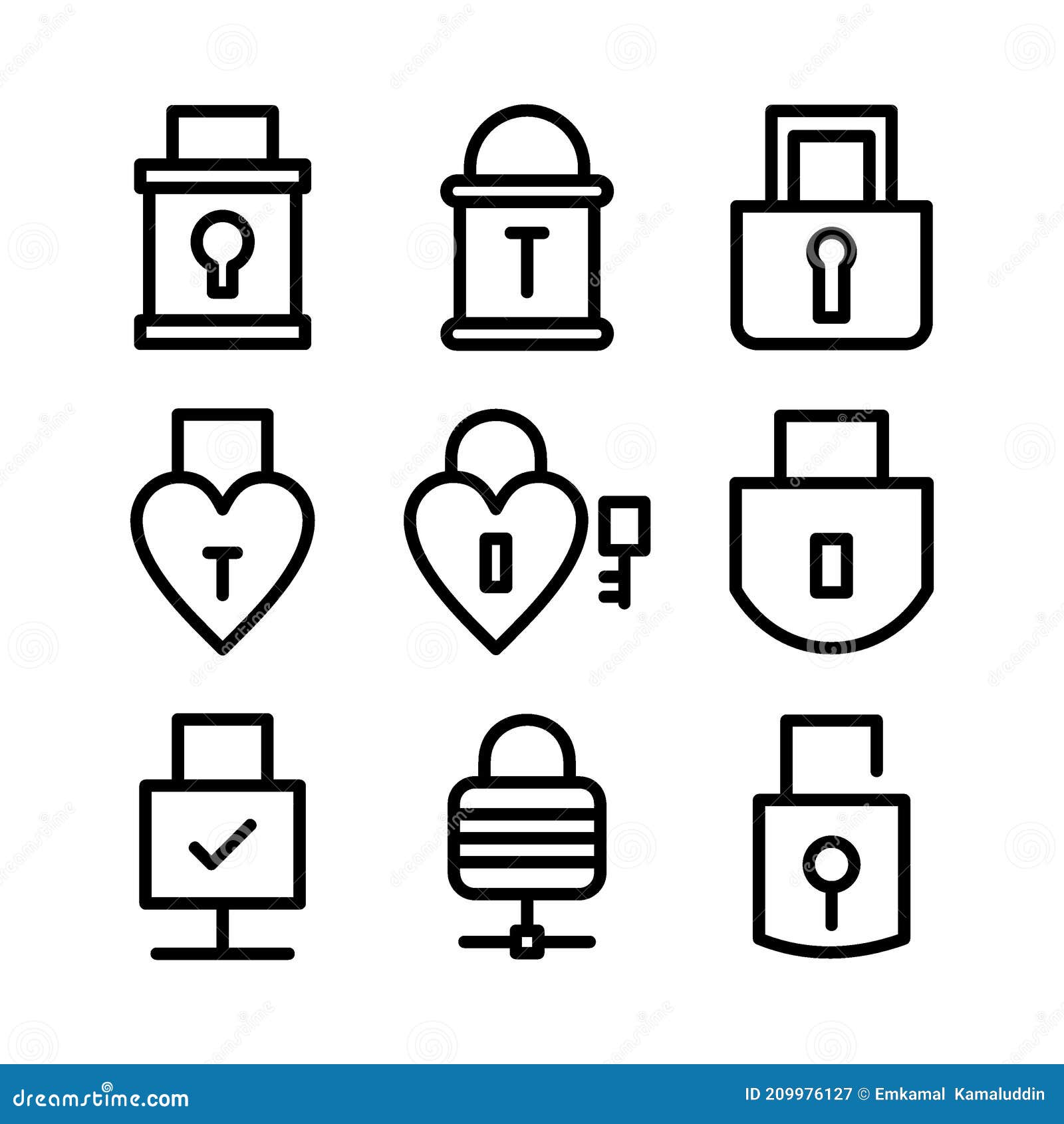 Sperrsymbol Oder Logos Isolierte Zeichensymbolvektorillustration Vektor ...