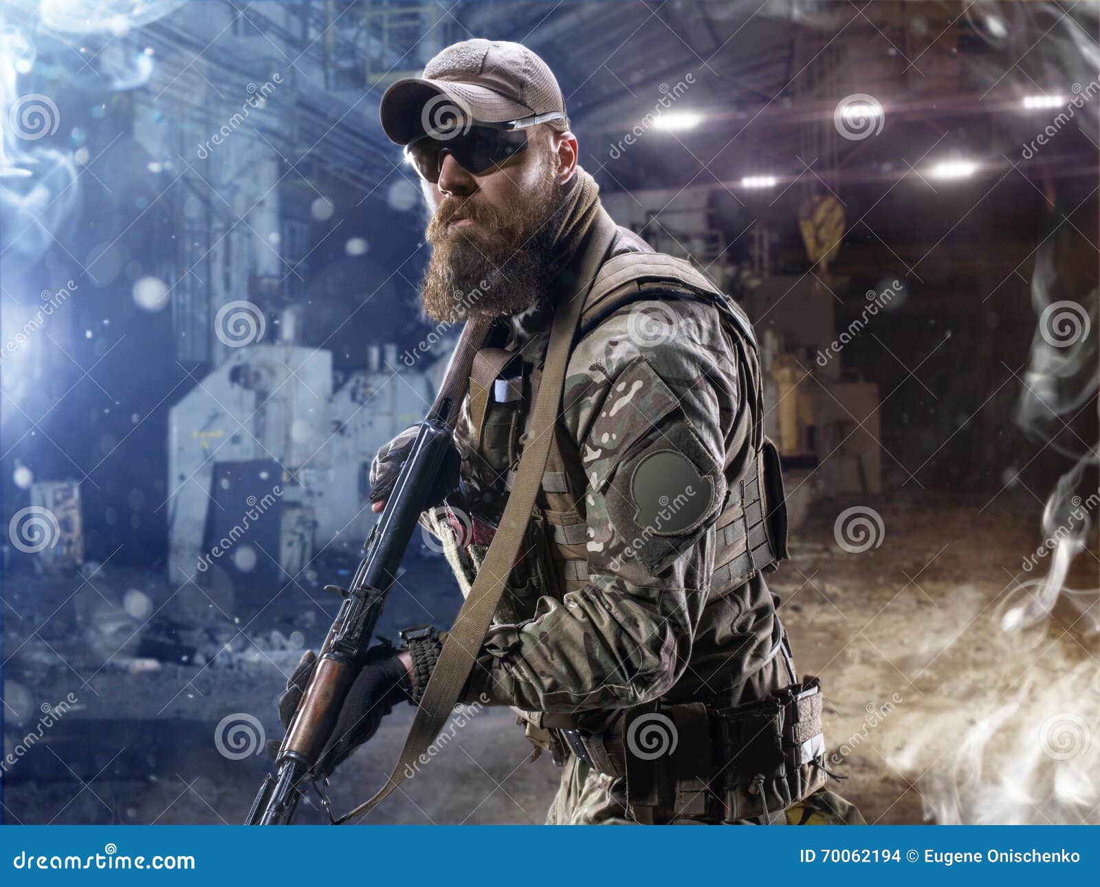 Spesial Forces Soldier Attack the Enemy Stock Photo - Image of armor ...