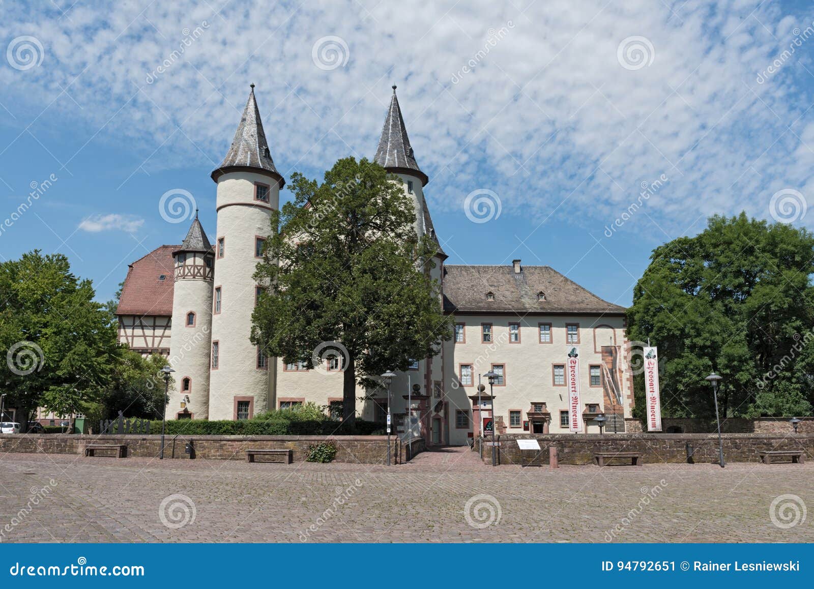 The Spessartmuseum in the Castle at Lohr am Main, Germany Editorial ...