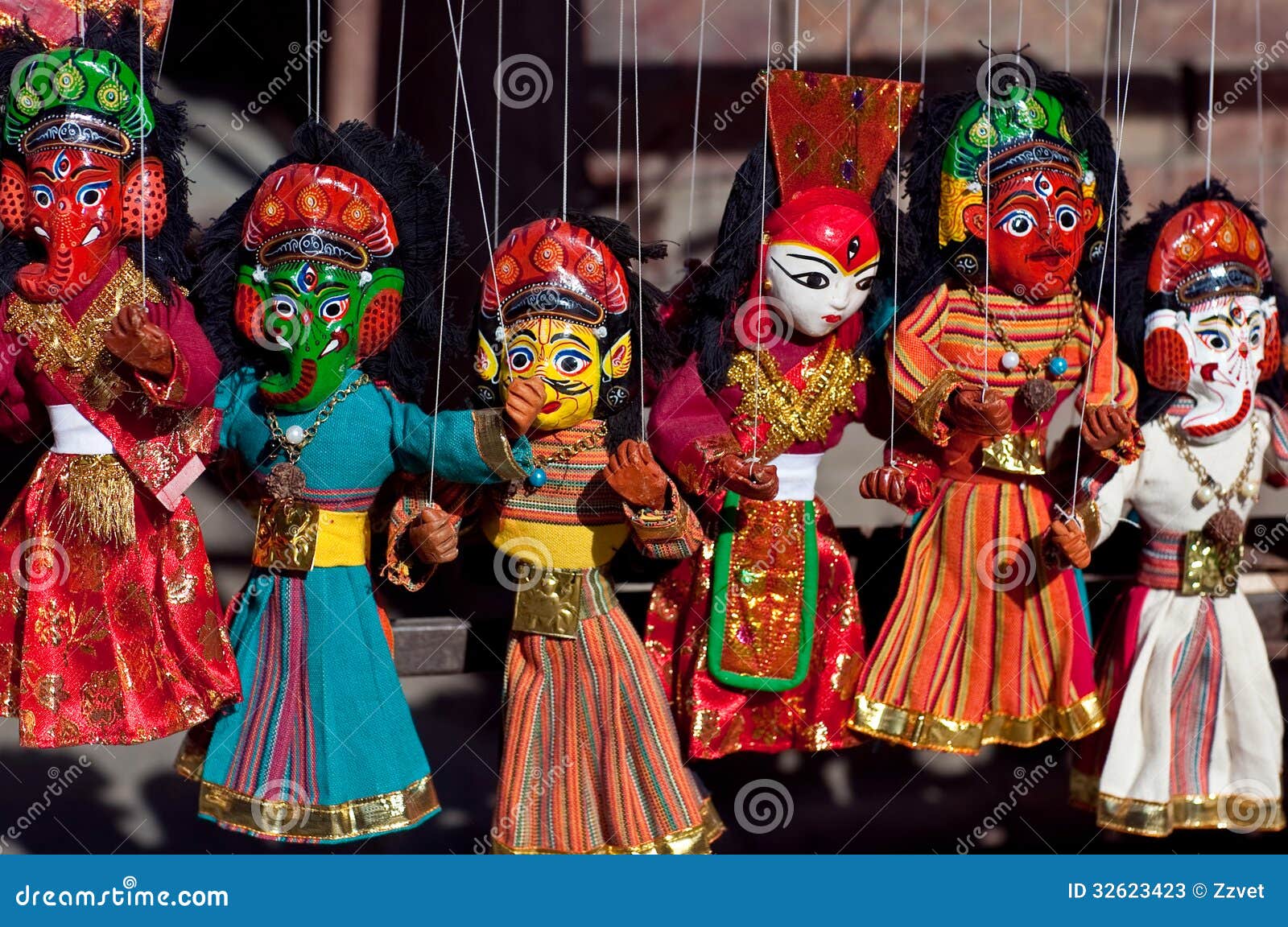 Spettacolo Di Burattini Nepalese Immagine Stock - Immagine di mano ...