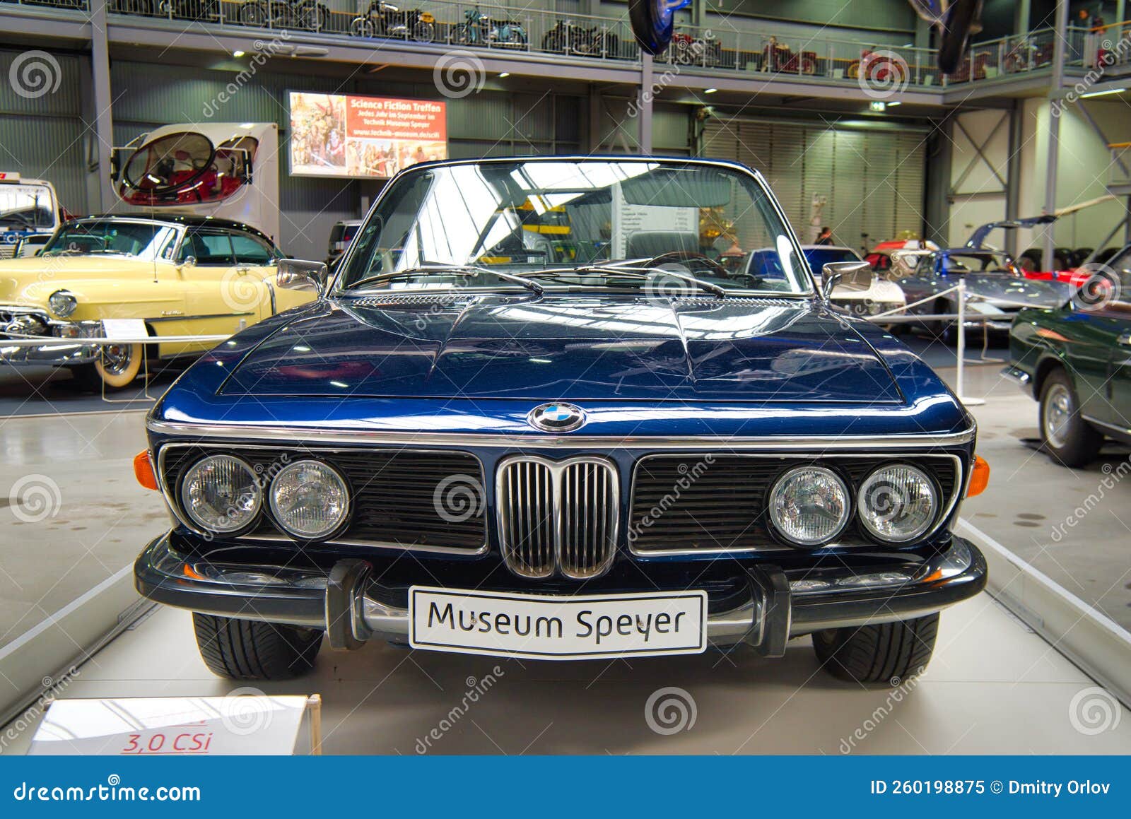 SPEYER, GERMANY - OCTOBER 2022: Blue BMW E9 2800 CS 1968 Retro Car in ...