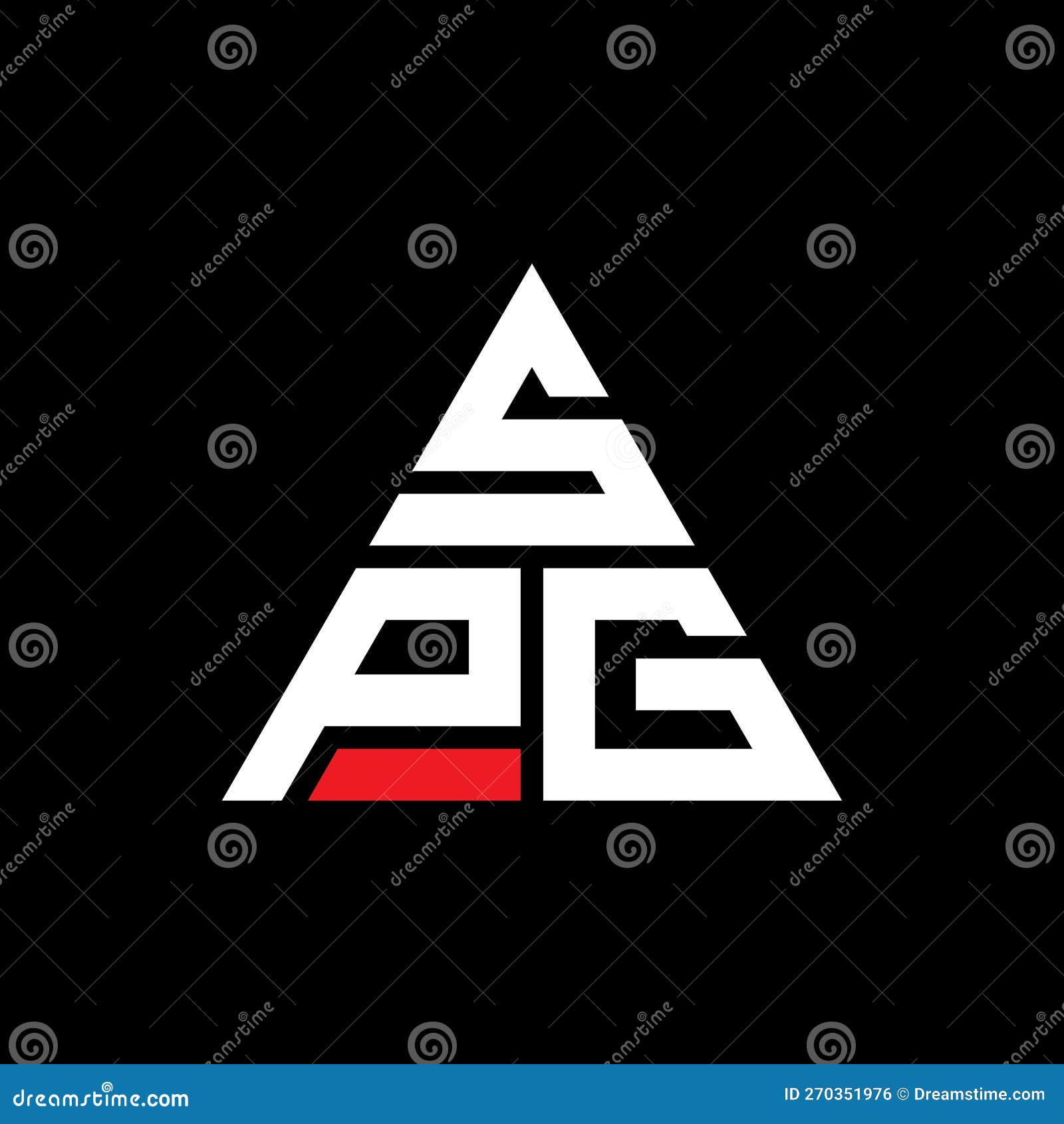 SPG Triangle Letter Logo Design with Triangle Shape. SPG Triangle Logo ...