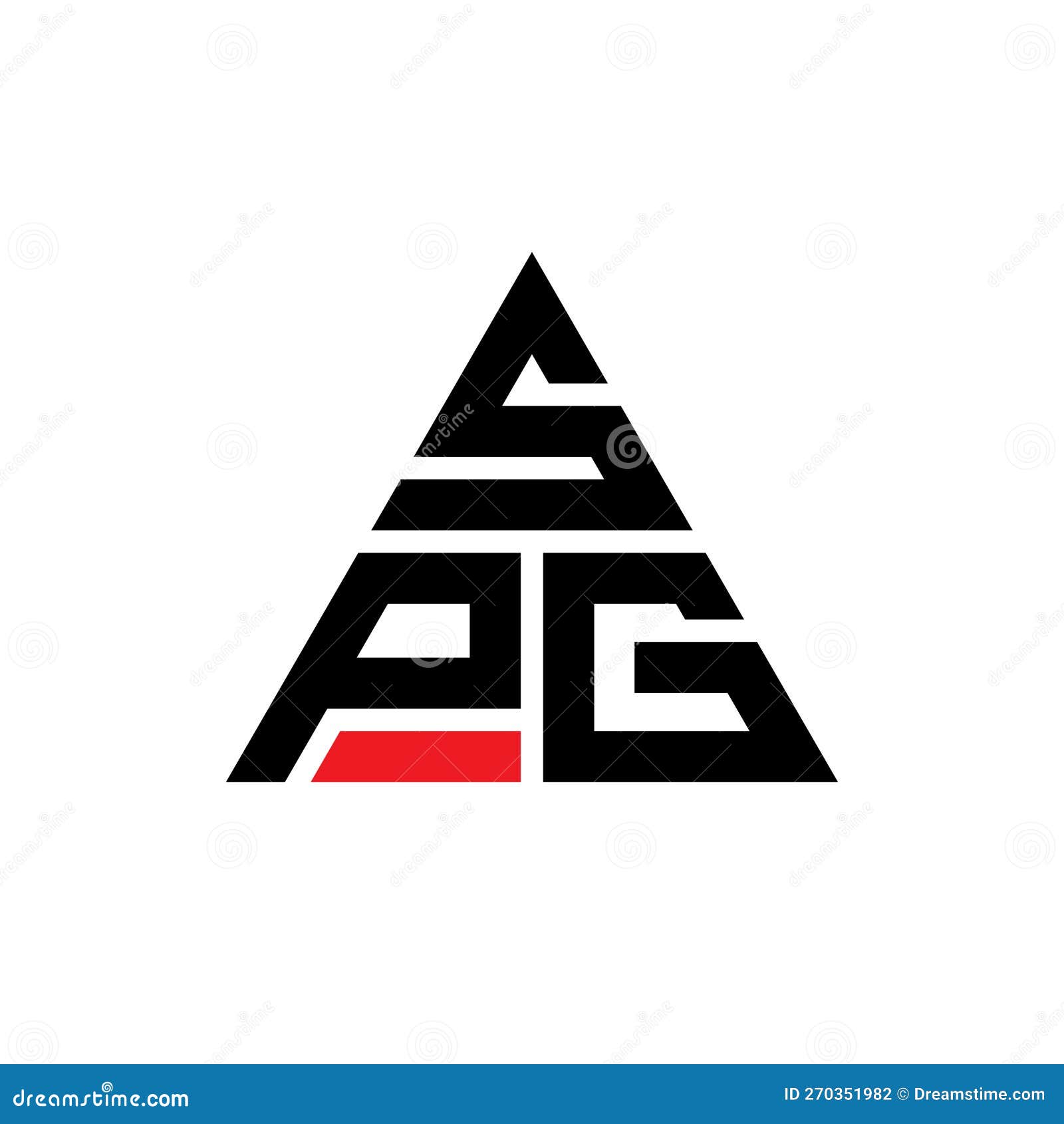 SPG Triangle Letter Logo Design with Triangle Shape. SPG Triangle Logo ...