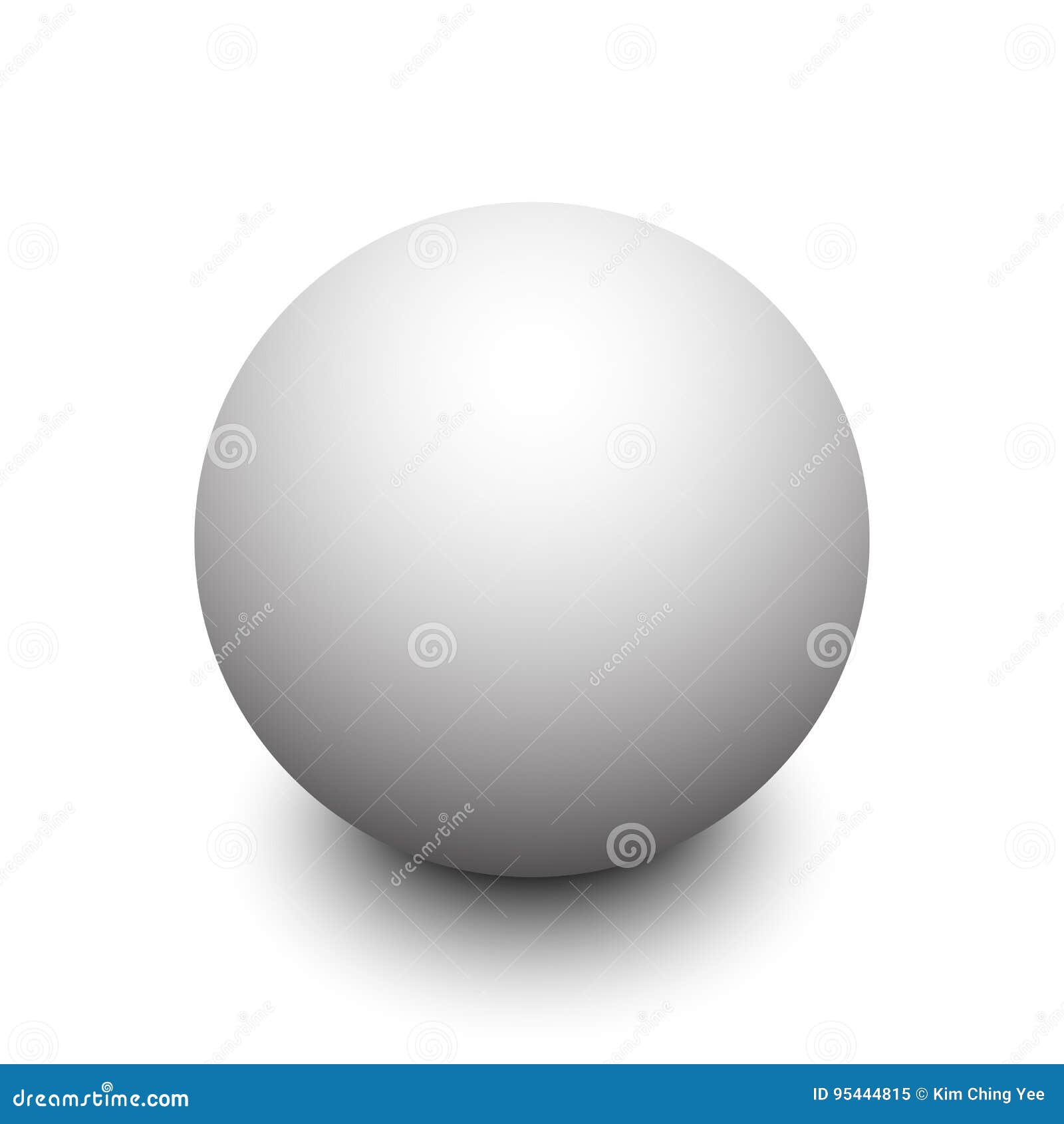 Sphère 3d Blanche Avec L'ombre Illustration de Vecteur - Illustration ...