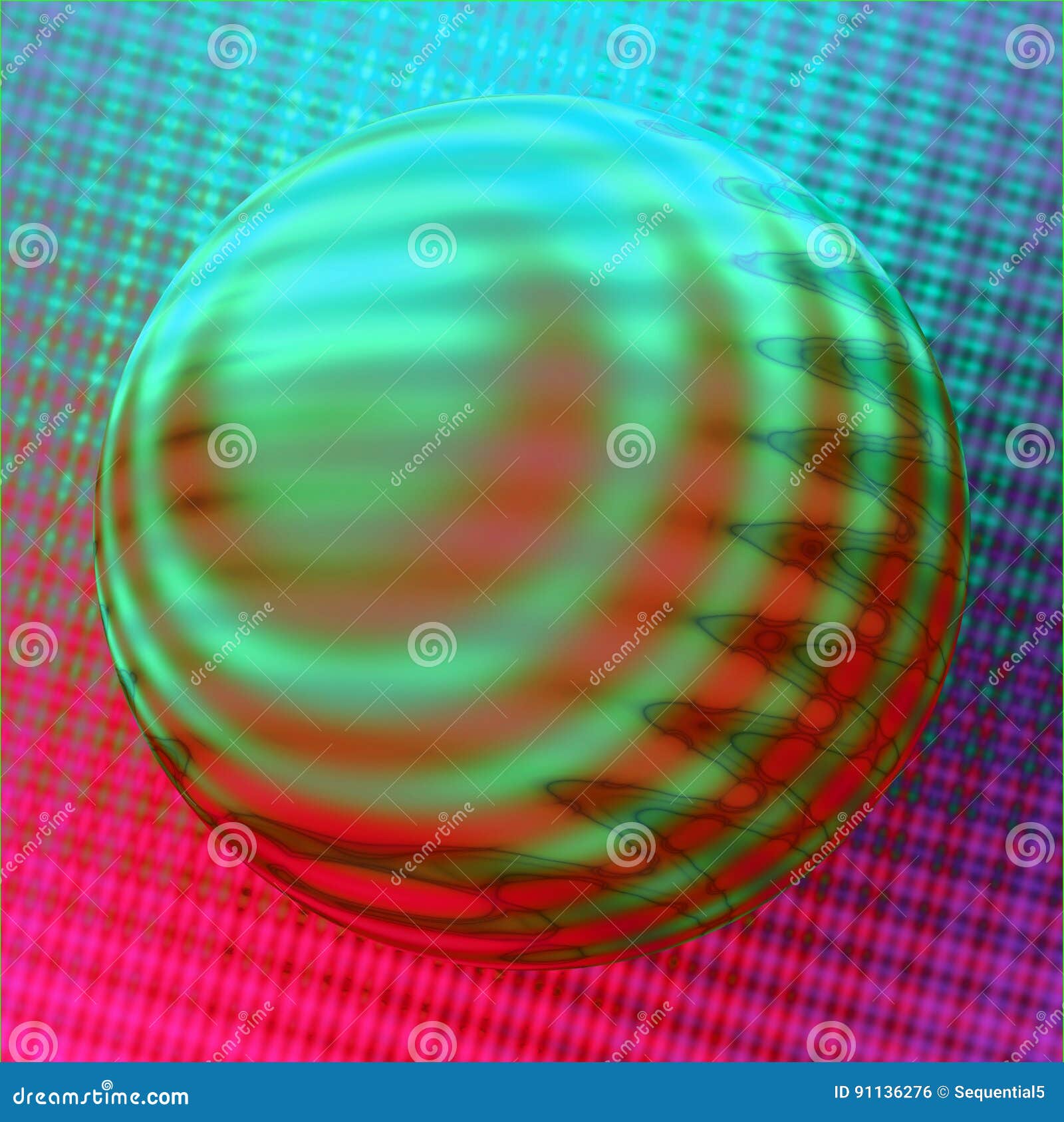 Sphare stock illustration. Illustration of colorful, waves - 91136276